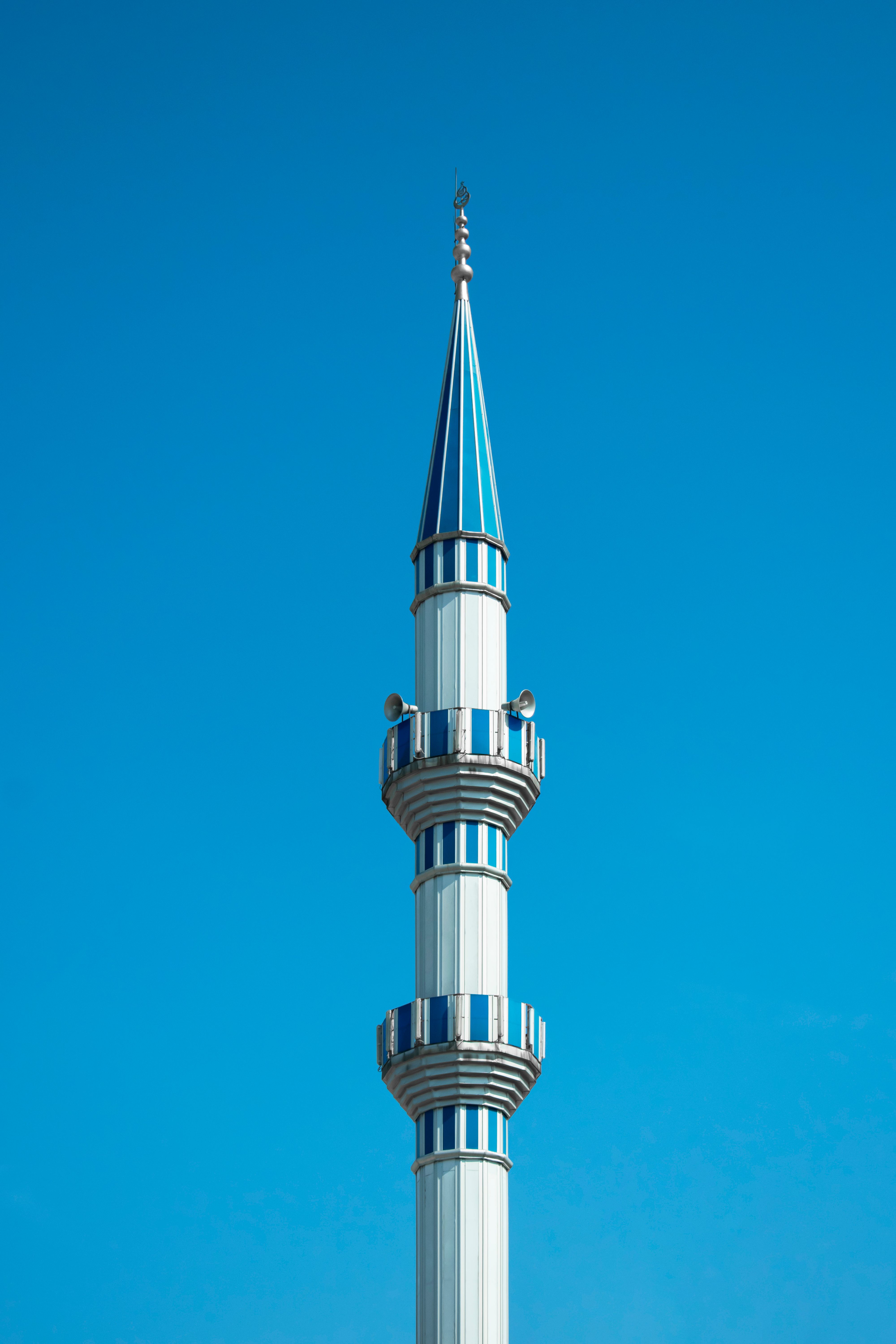 Minarets Lit Up at Night · Free Stock Photo