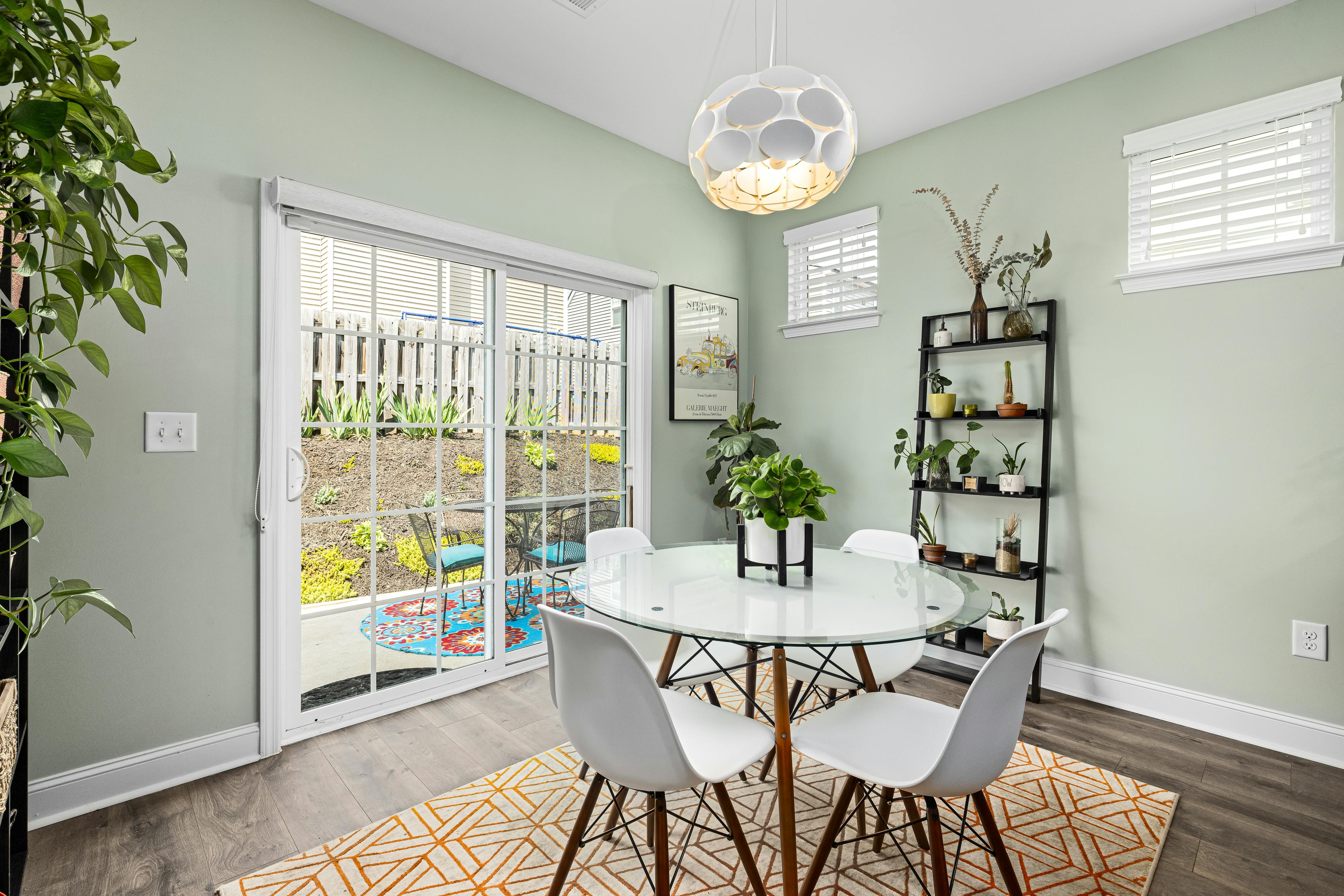 Lamp over Table with Chairs · Free Stock Photo