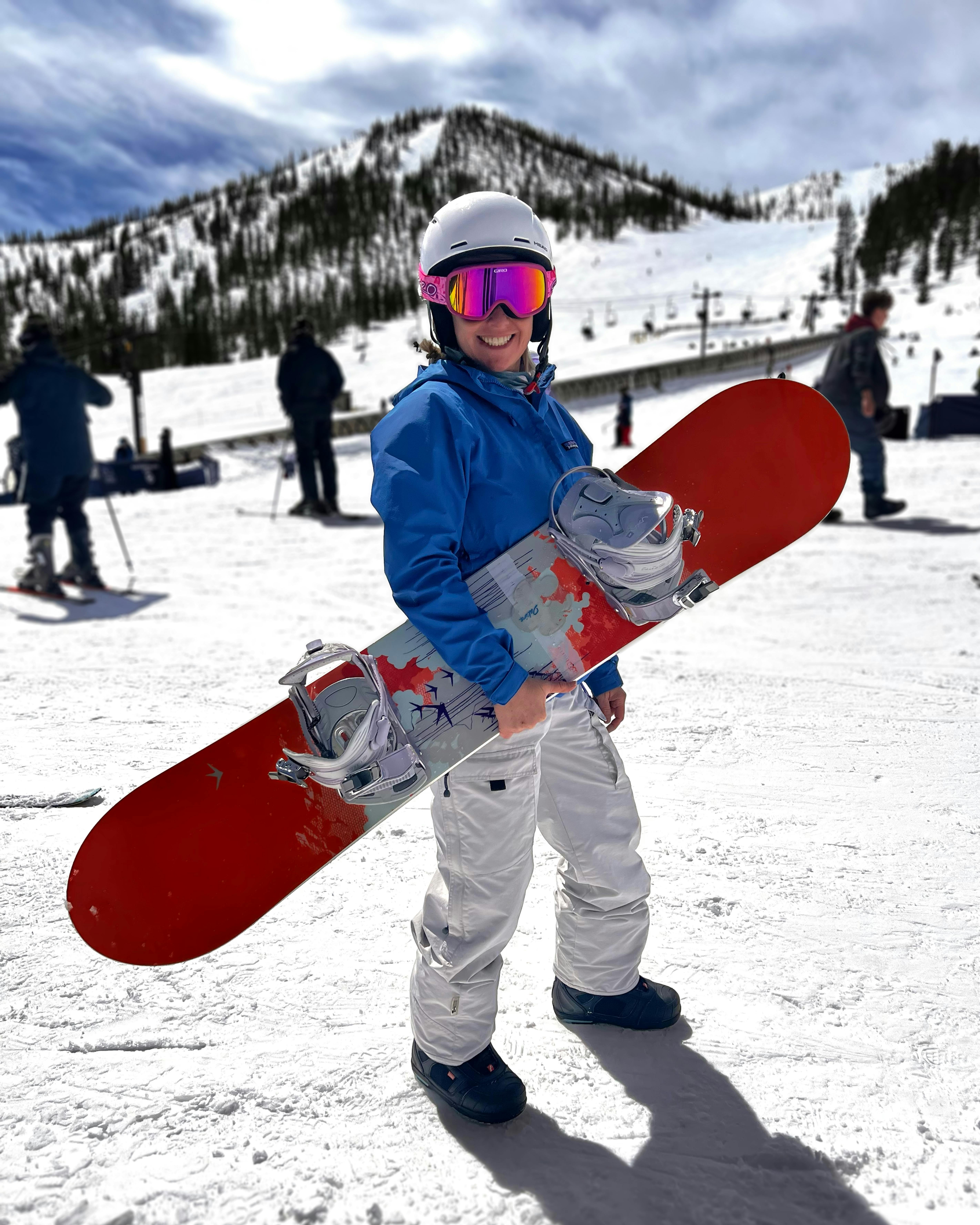Person in Grey Hoodie Sitting on Snowboard · Free Stock Photo