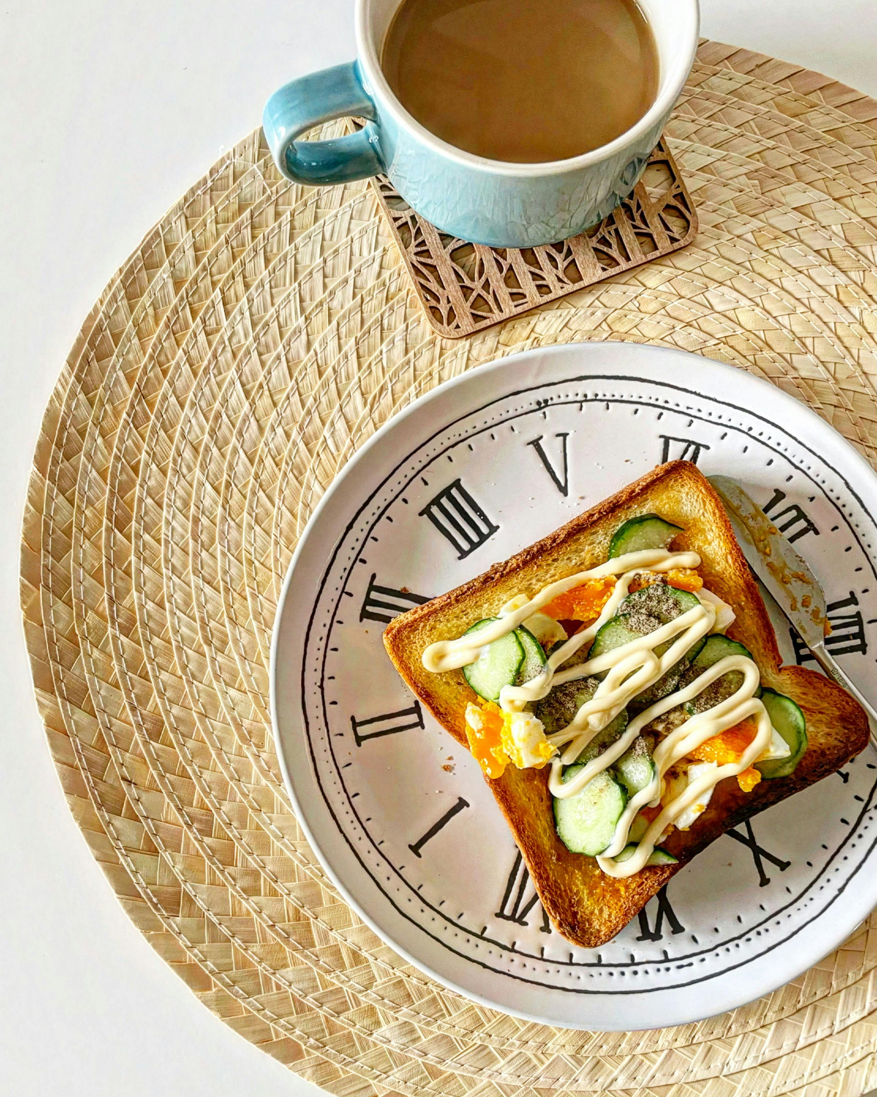 Toasted Sandwich and a Cup of Coffee · Free Stock Photo