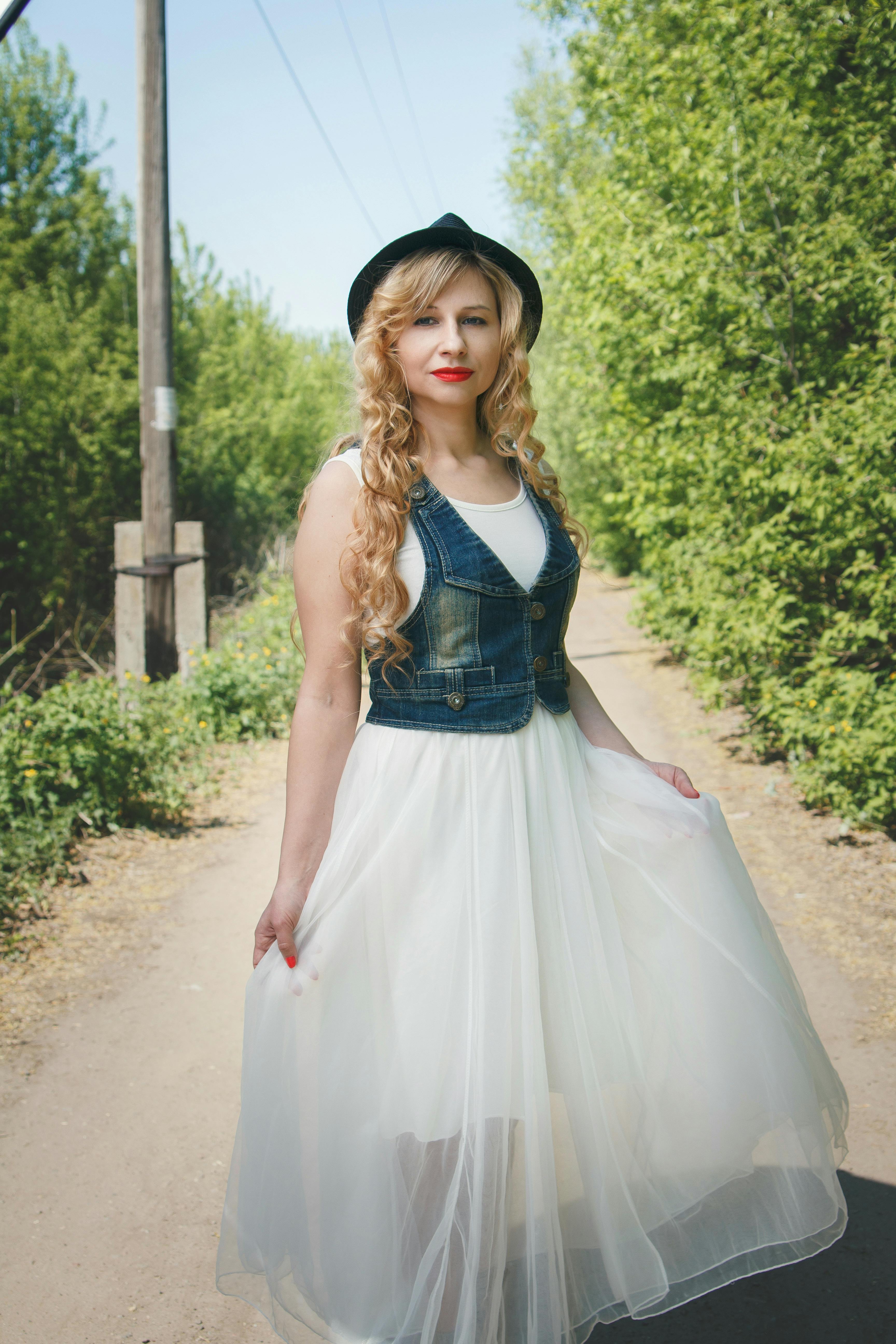 Woman Beside Tree · Free Stock Photo