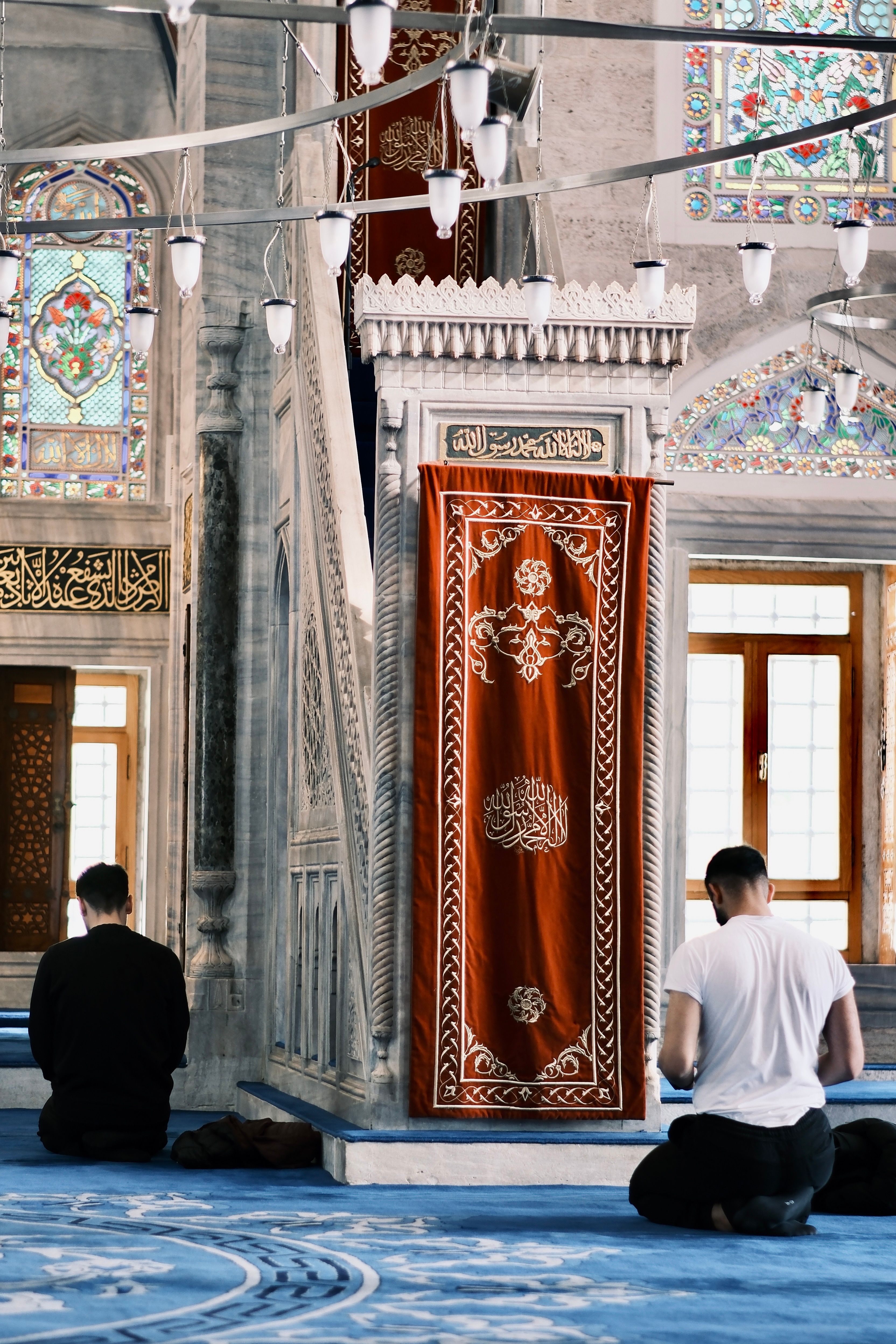 Man Praying in Mosque · Free Stock Photo
