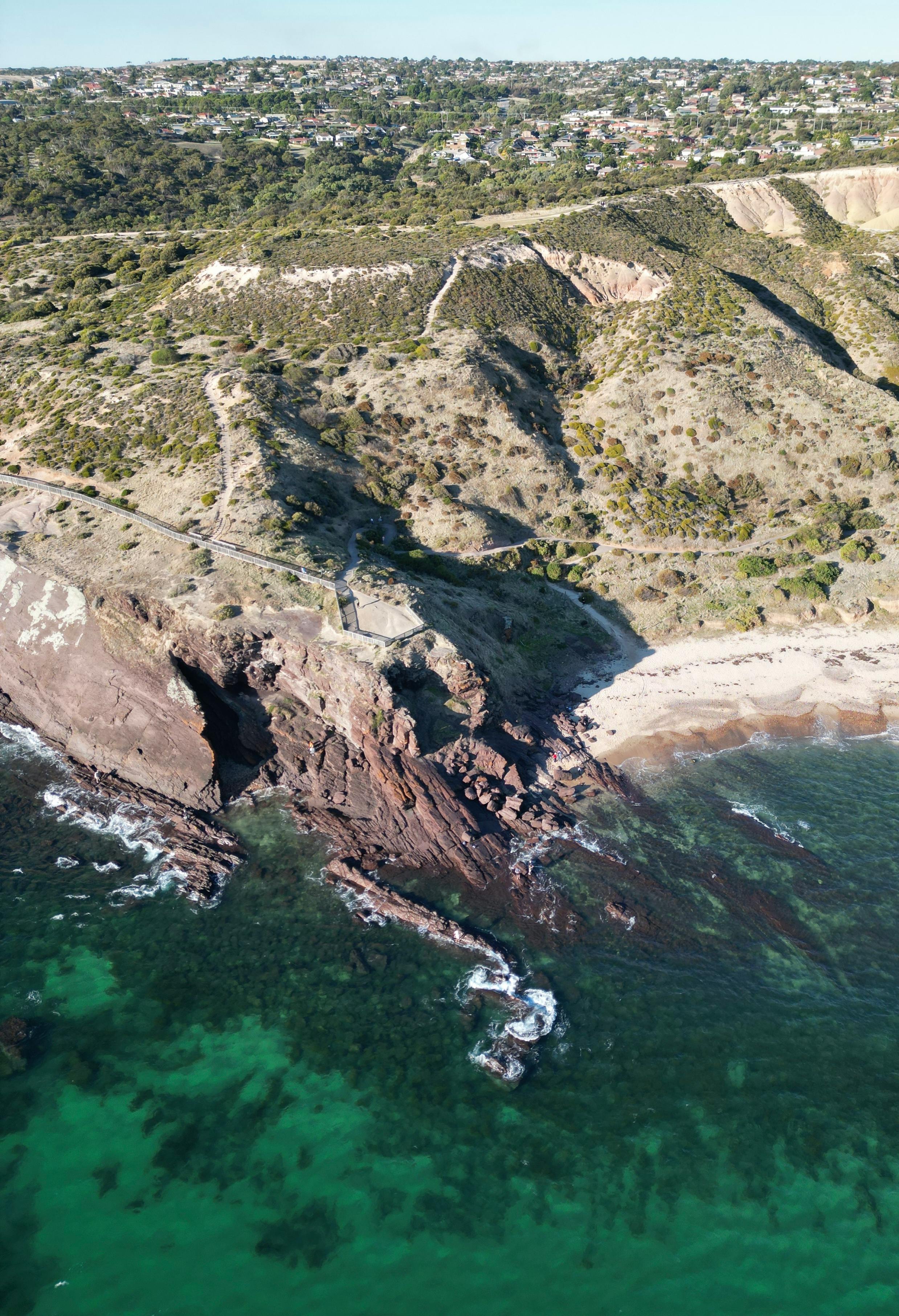 Aerial Photo of Coastline and Sea · Free Stock Photo