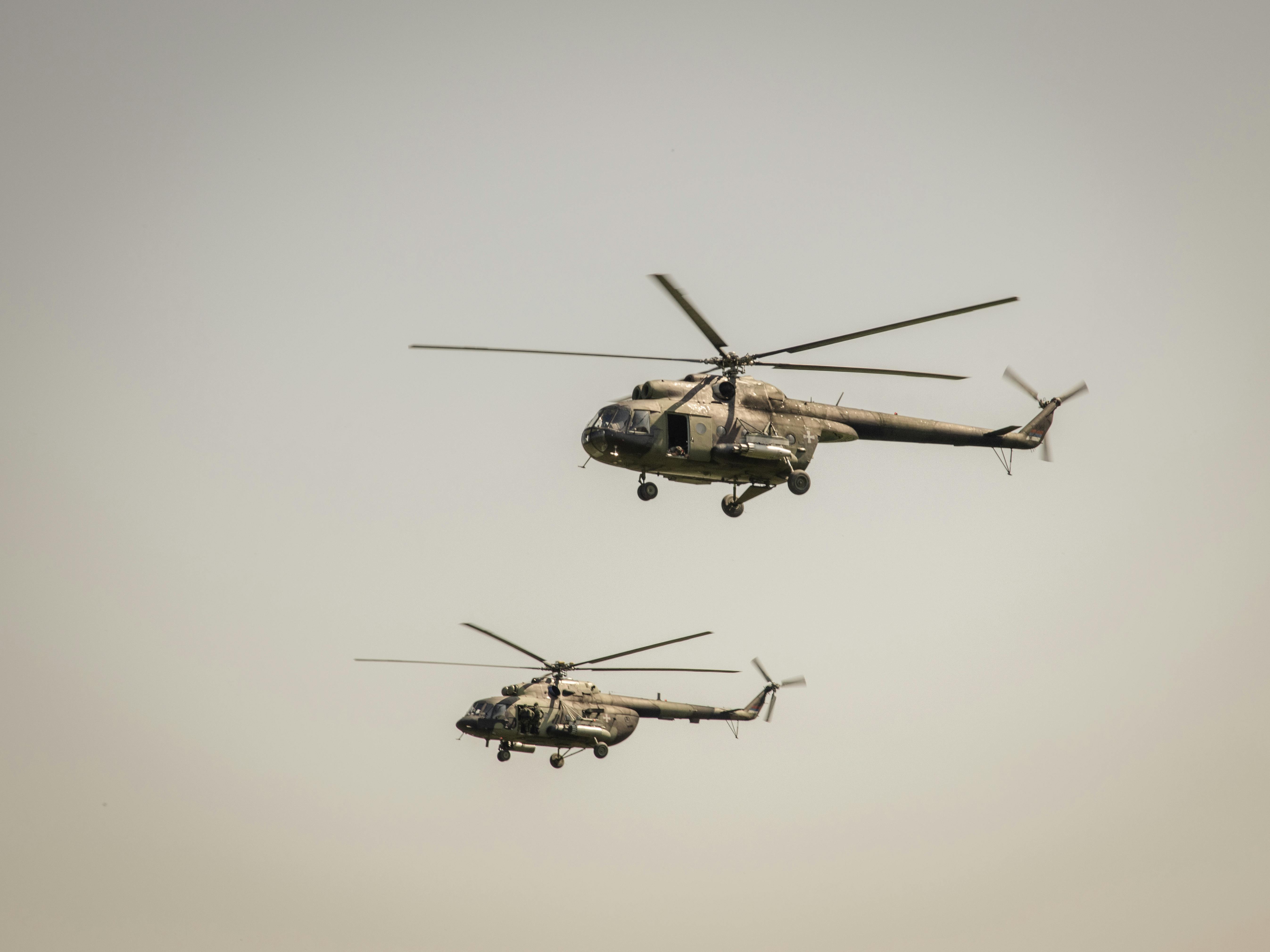 Flying Military Helicopter · Free Stock Photo