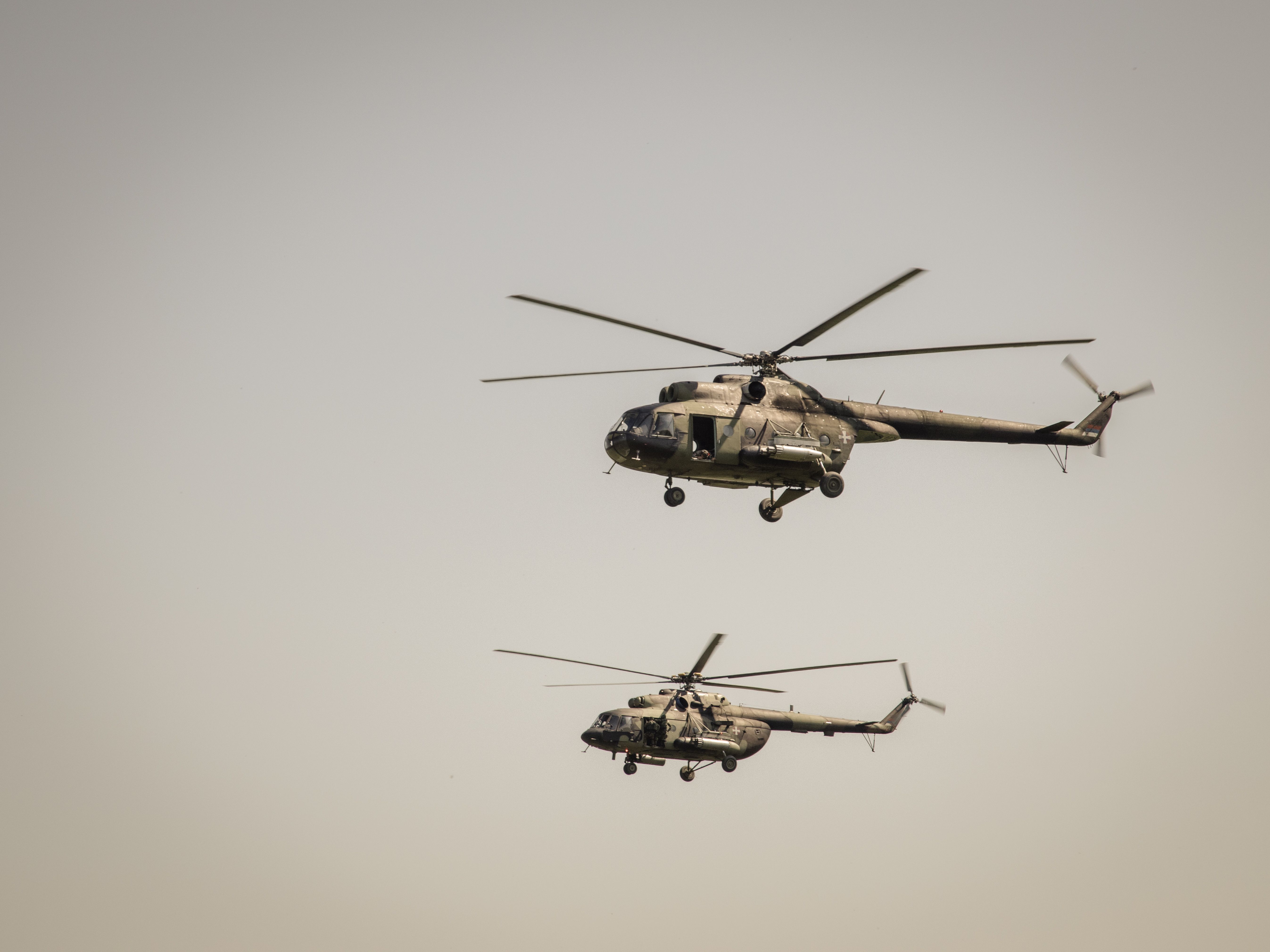 Mi-24 Military Assault Helicopter on Sky · Free Stock Photo