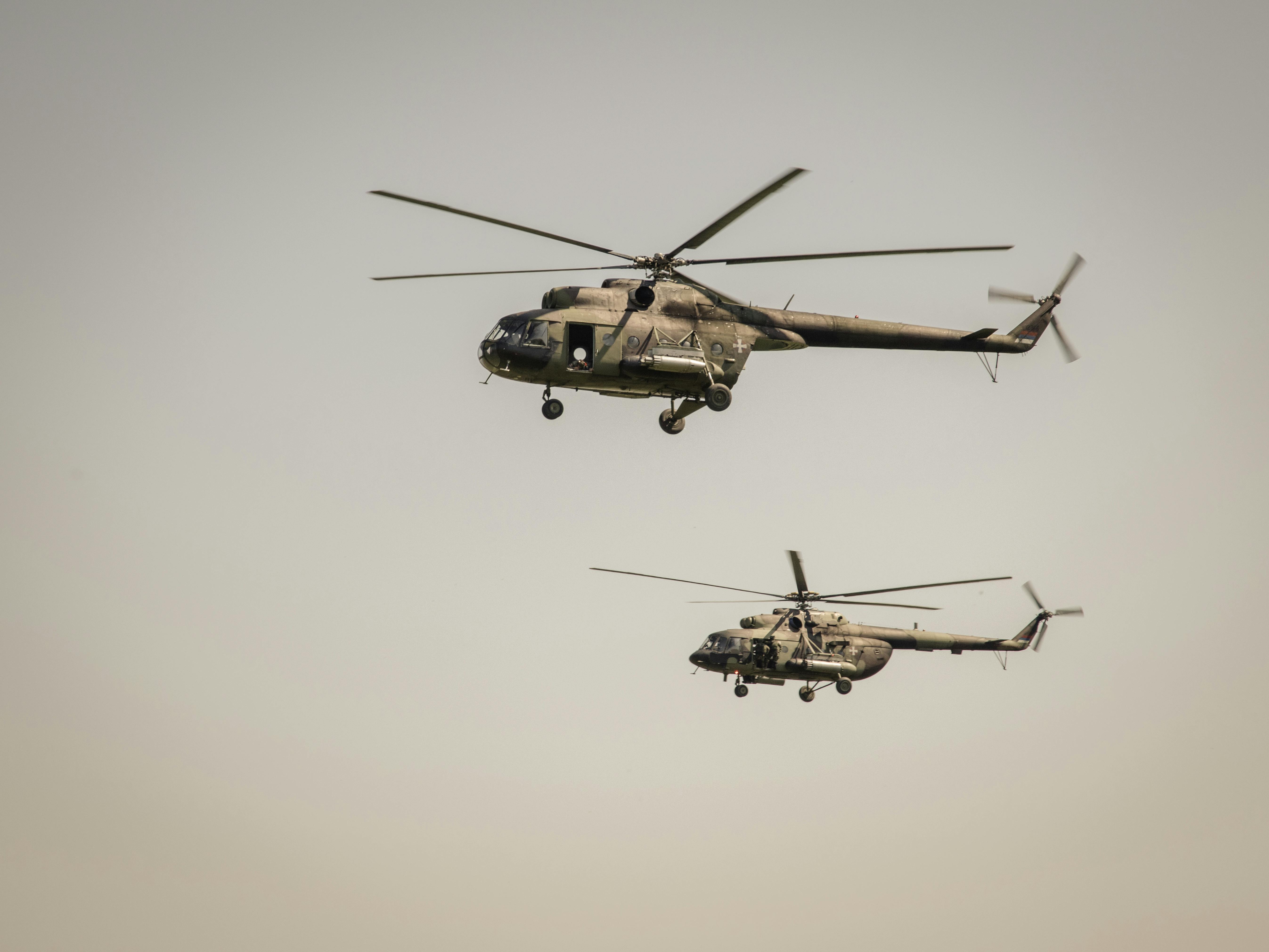 Flying Military Helicopter · Free Stock Photo