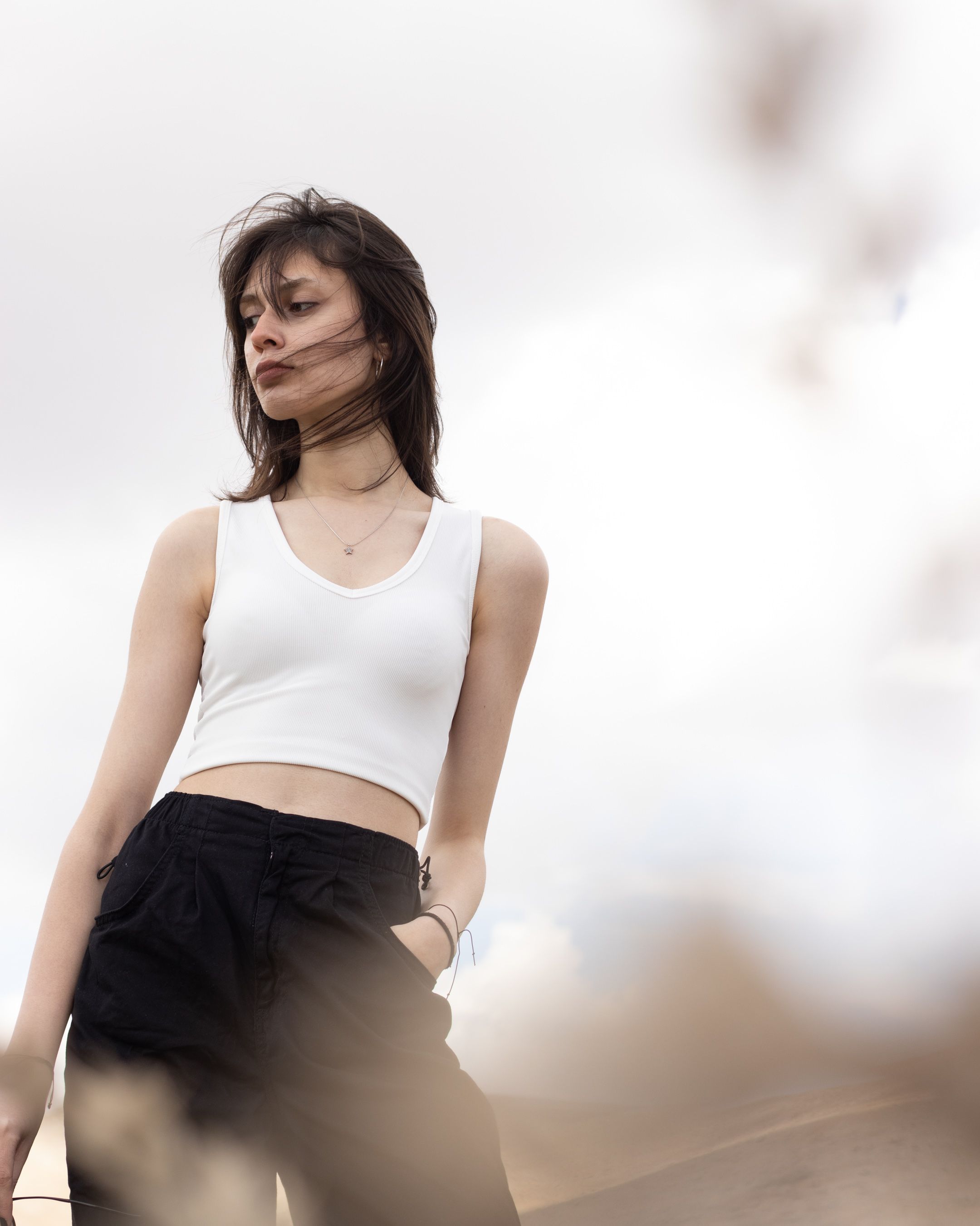 Beautiful Woman in Jeans and Tank Top · Free Stock Photo