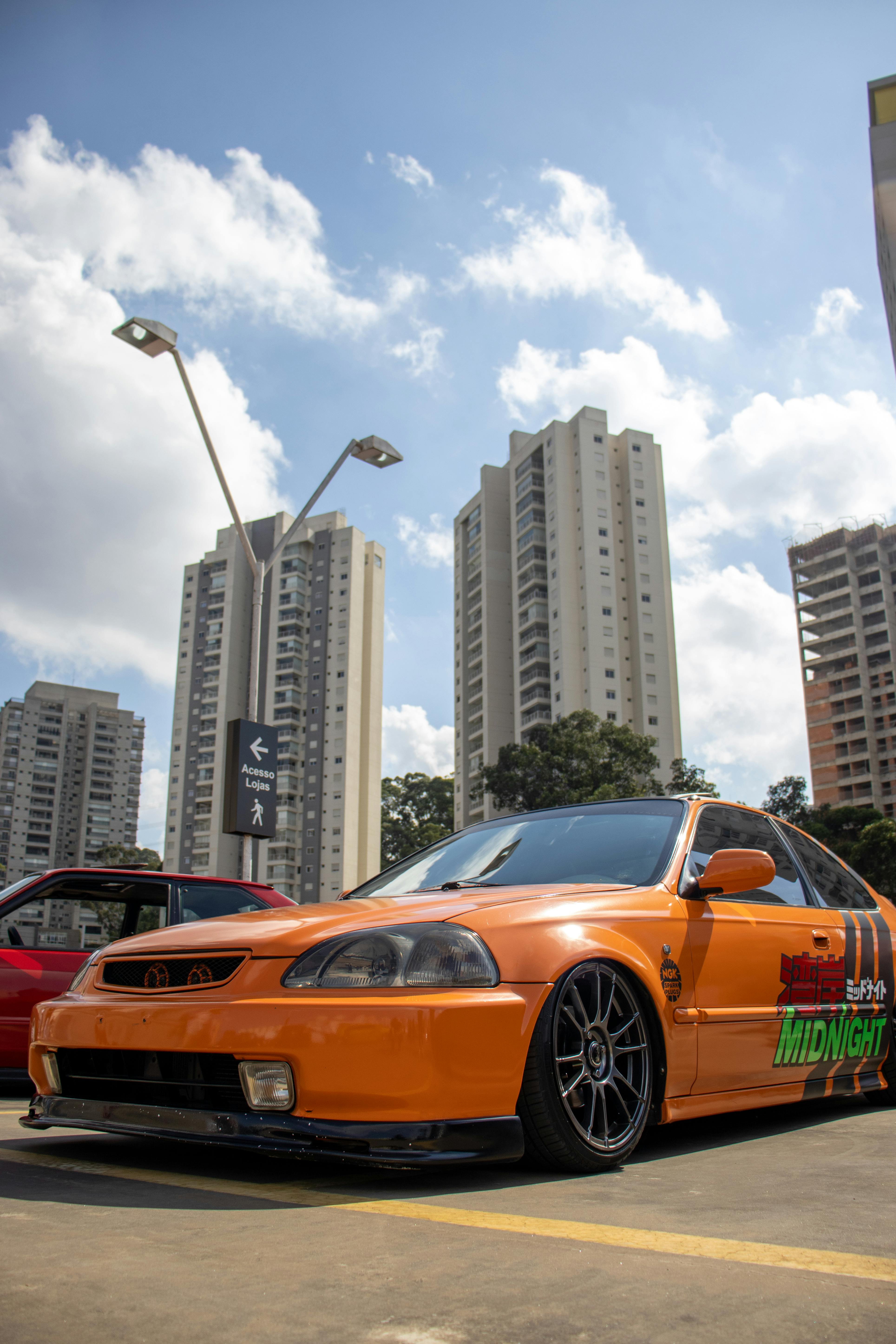 A Modified Honda Civic EE9 on the Parking Lot · Free Stock Photo