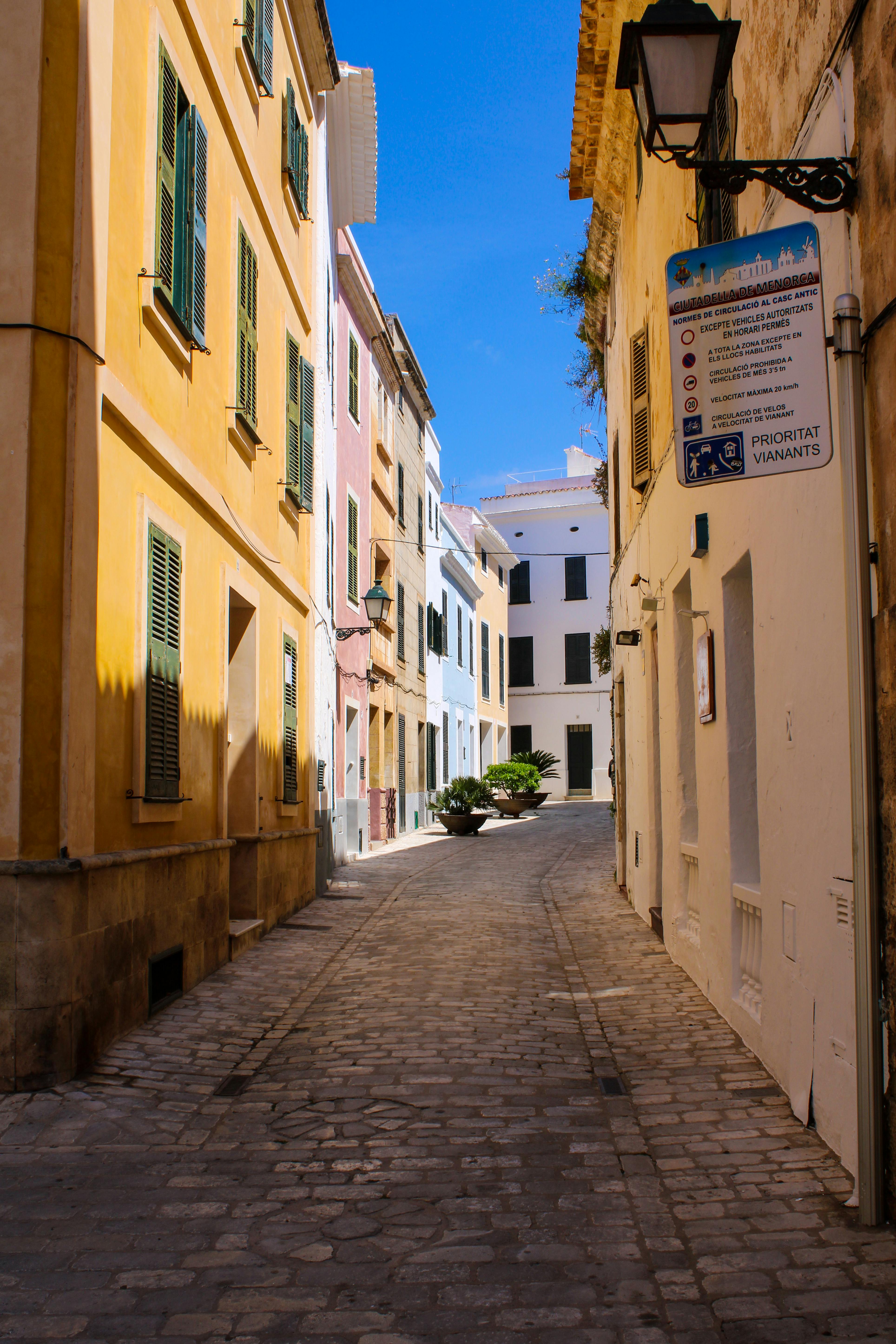 Photo of an Alley in an Old Town · Free Stock Photo