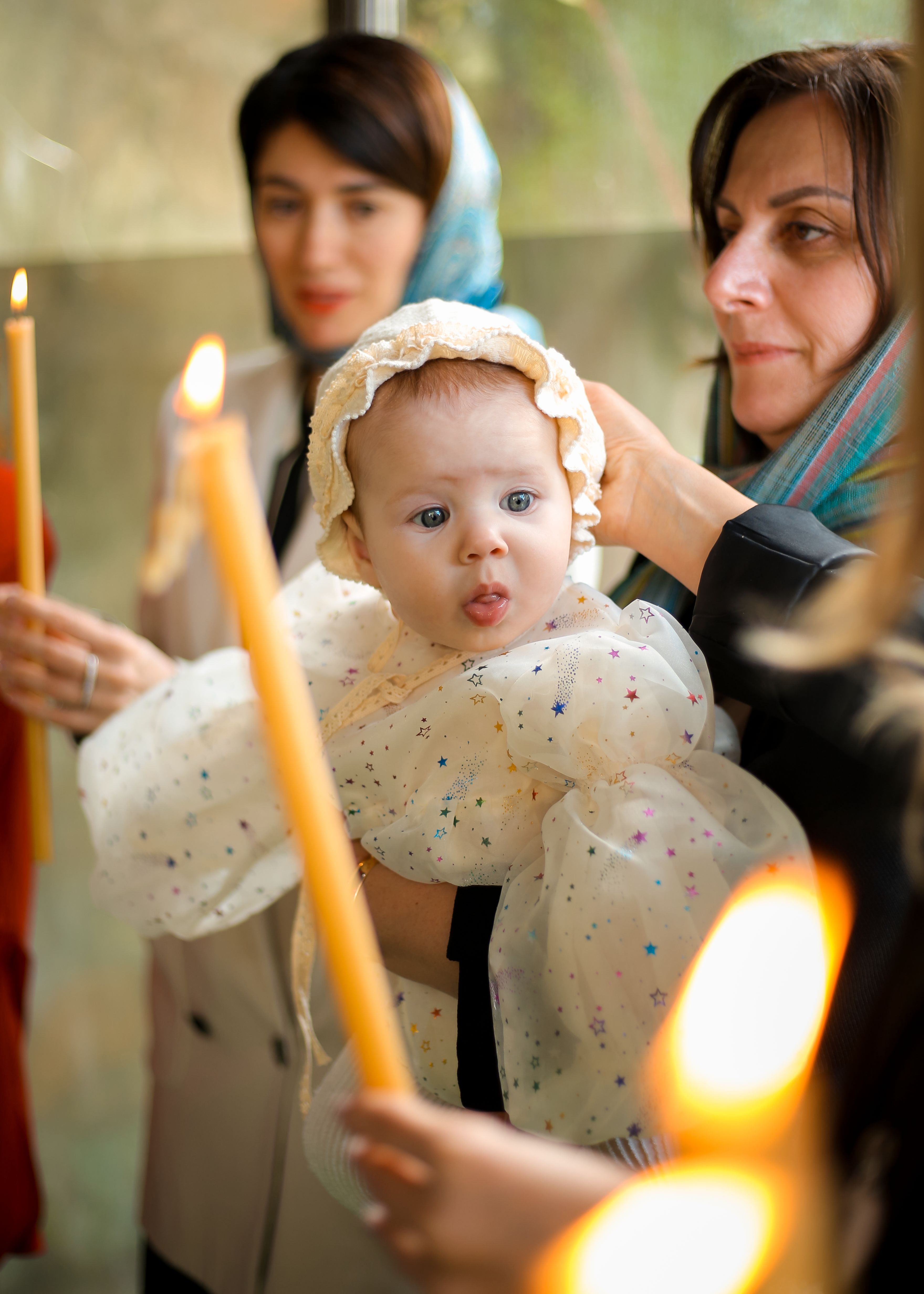 Women and Baby on Orthodox Baptism Ceremony · Free Stock Photo