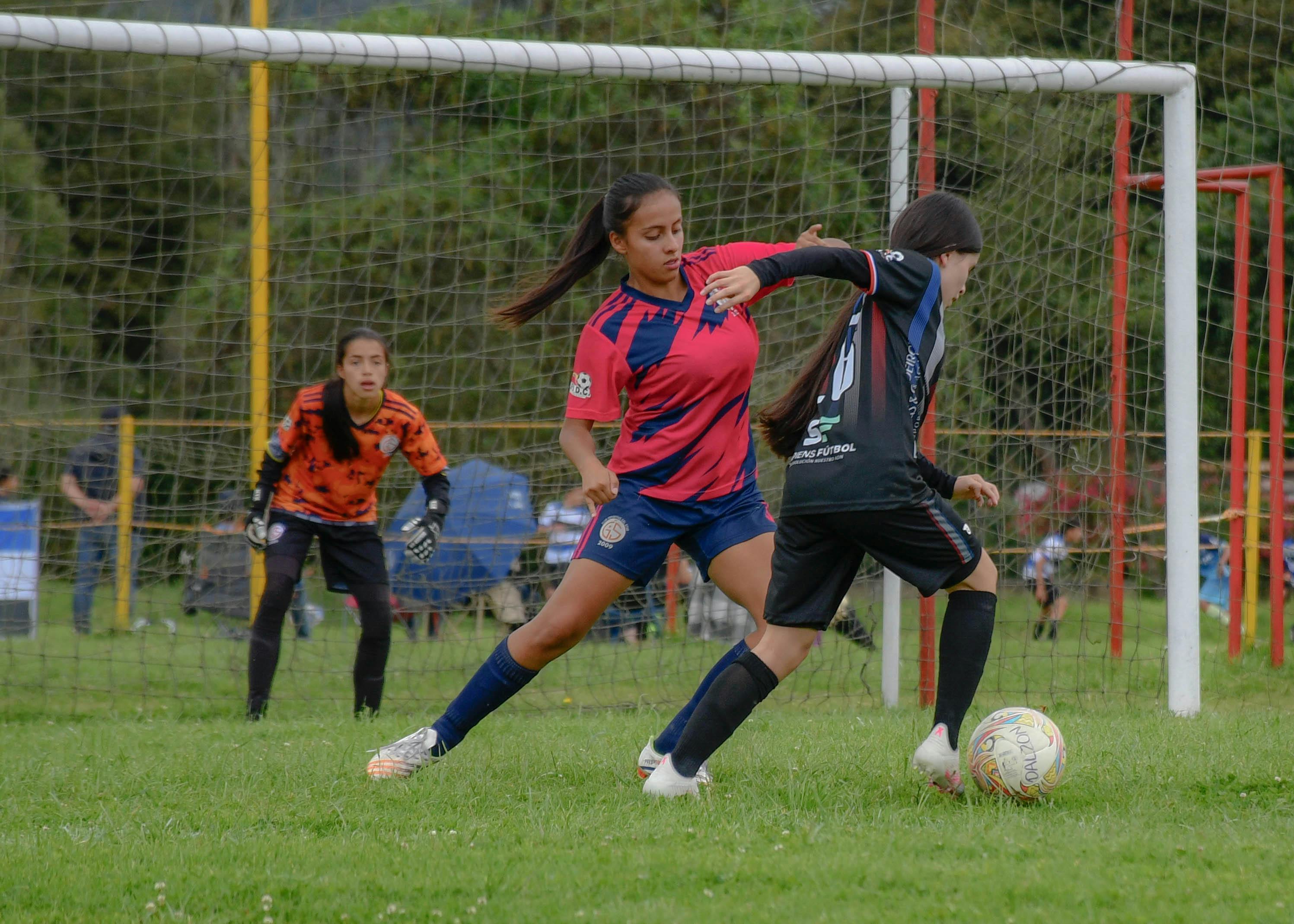 Women near Goal on Football Match · Free Stock Photo