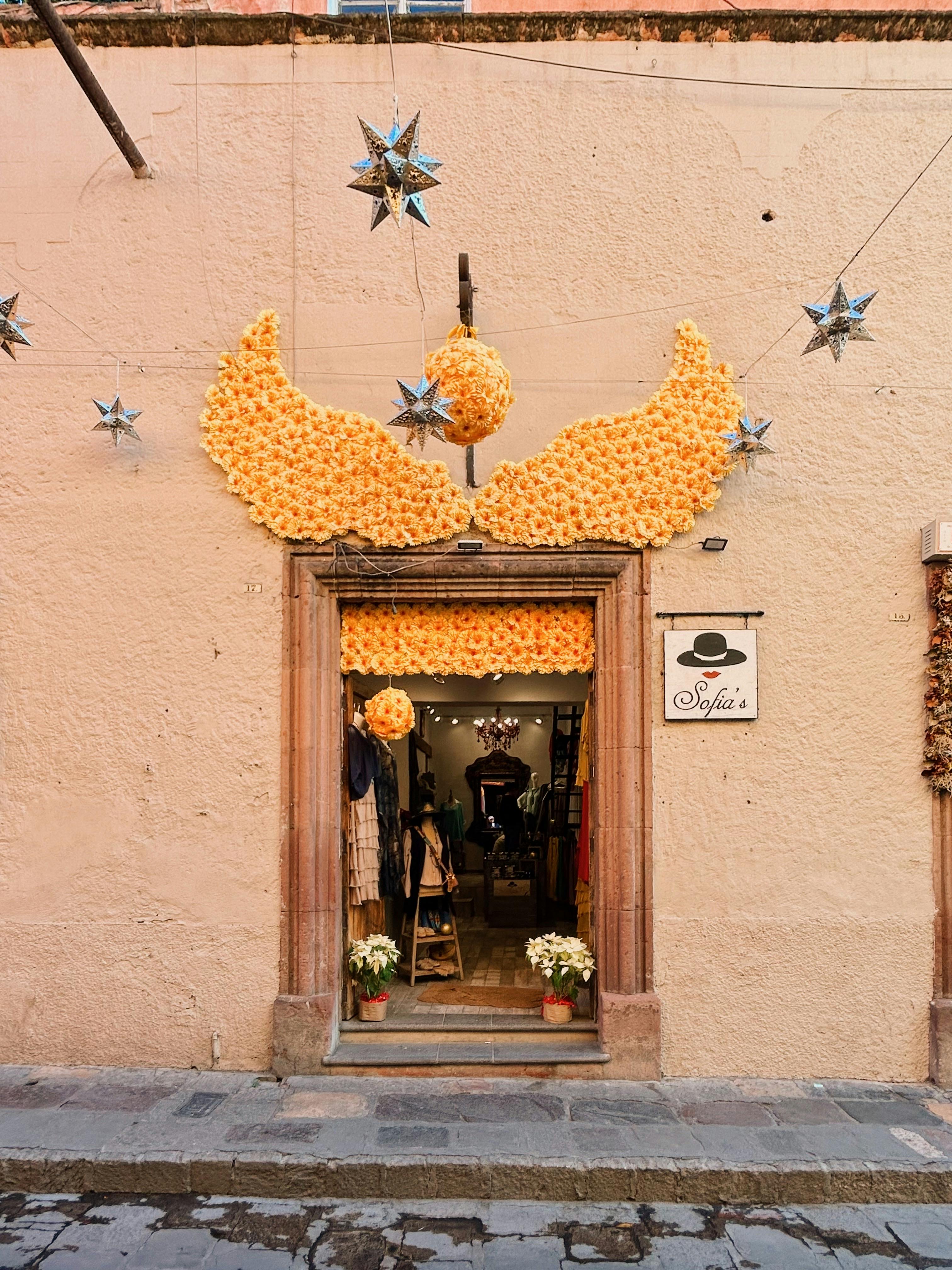 Decorations around Building Wall and Doorway · Free Stock Photo