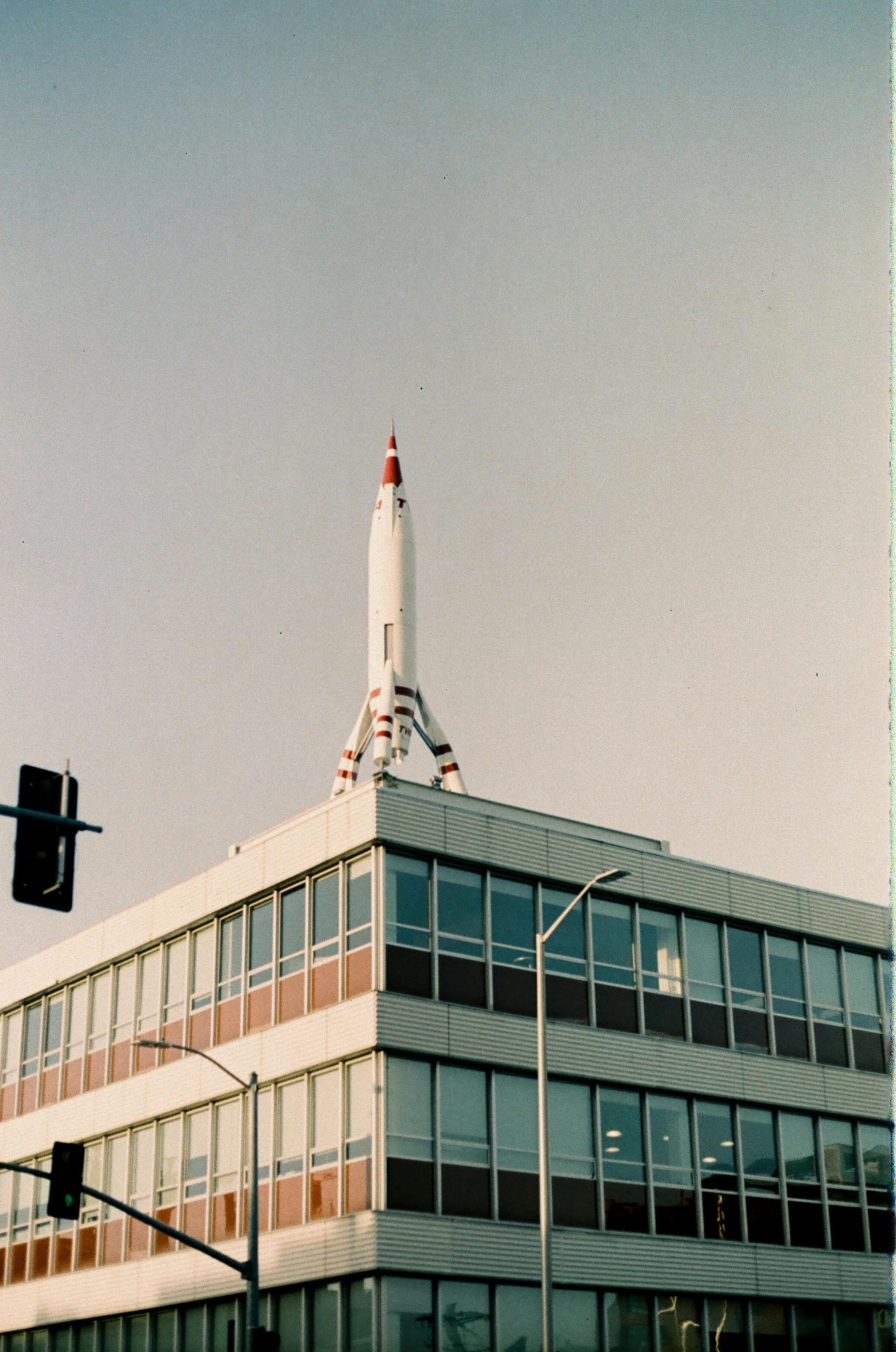 Rocket on Rooftop · Free Stock Photo