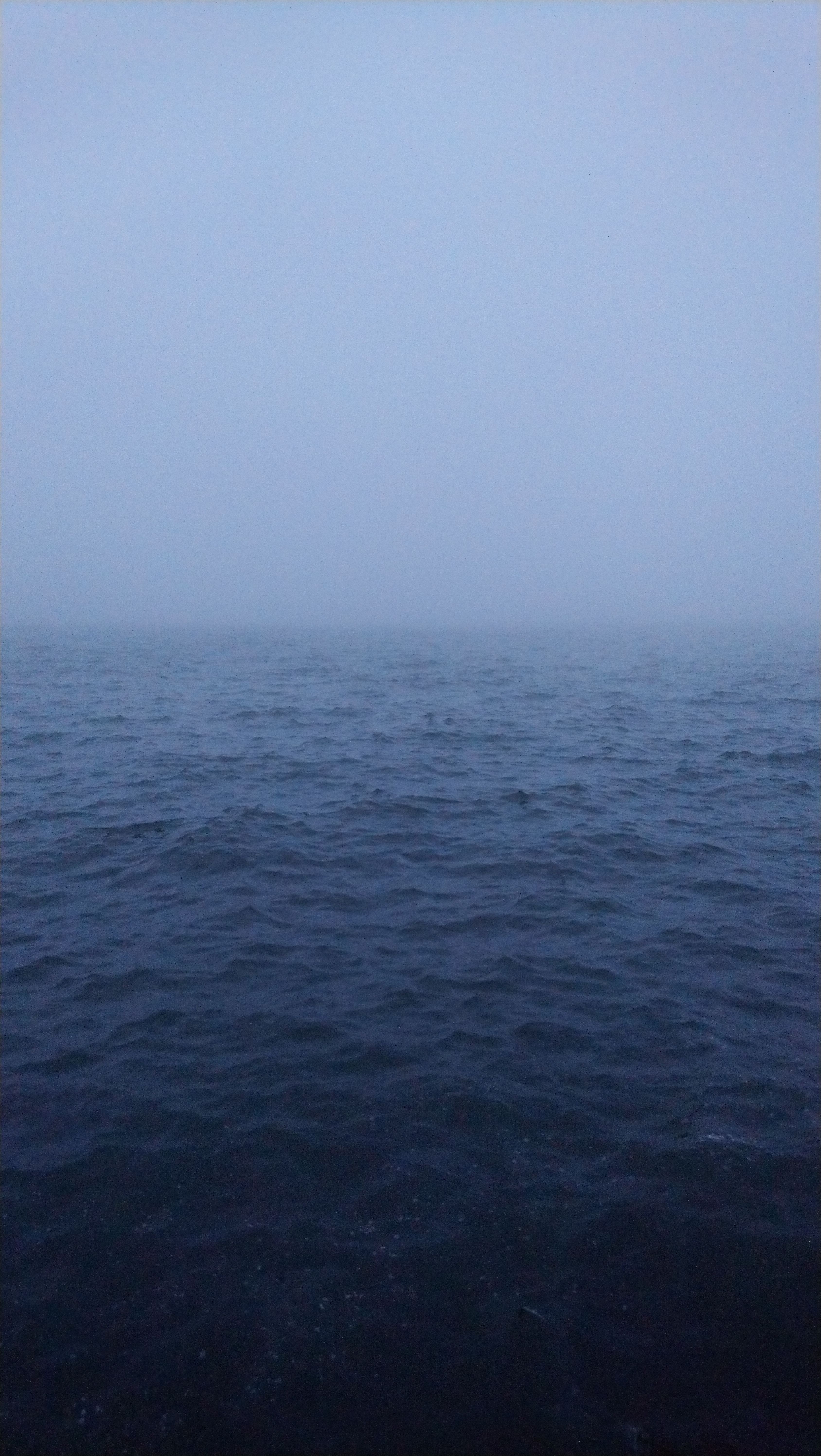 Calm Ocean Water in Fog · Free Stock Photo