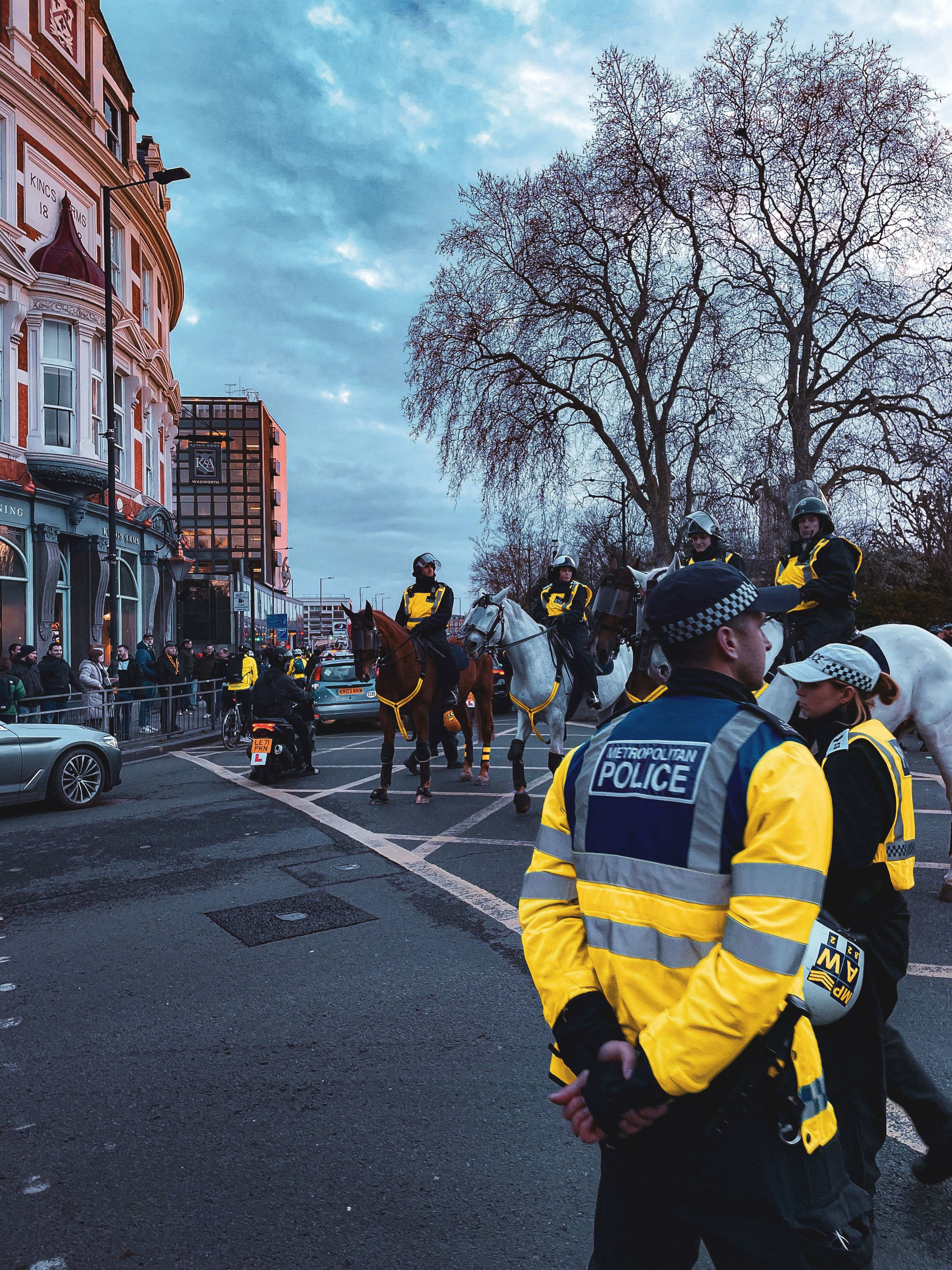 Police Car Passing by Road · Free Stock Photo