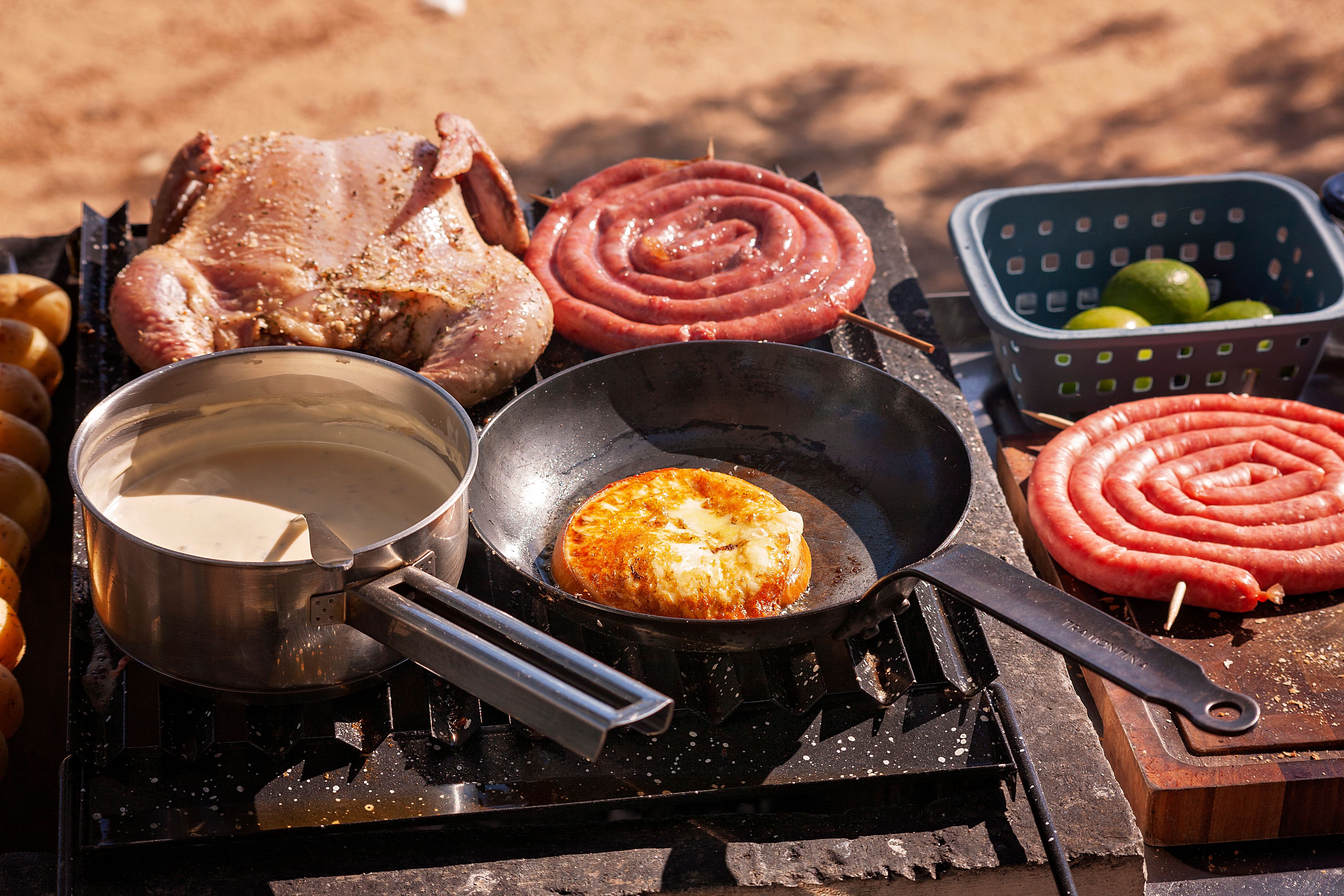 Cooking Food on Grill in Nature · Free Stock Photo