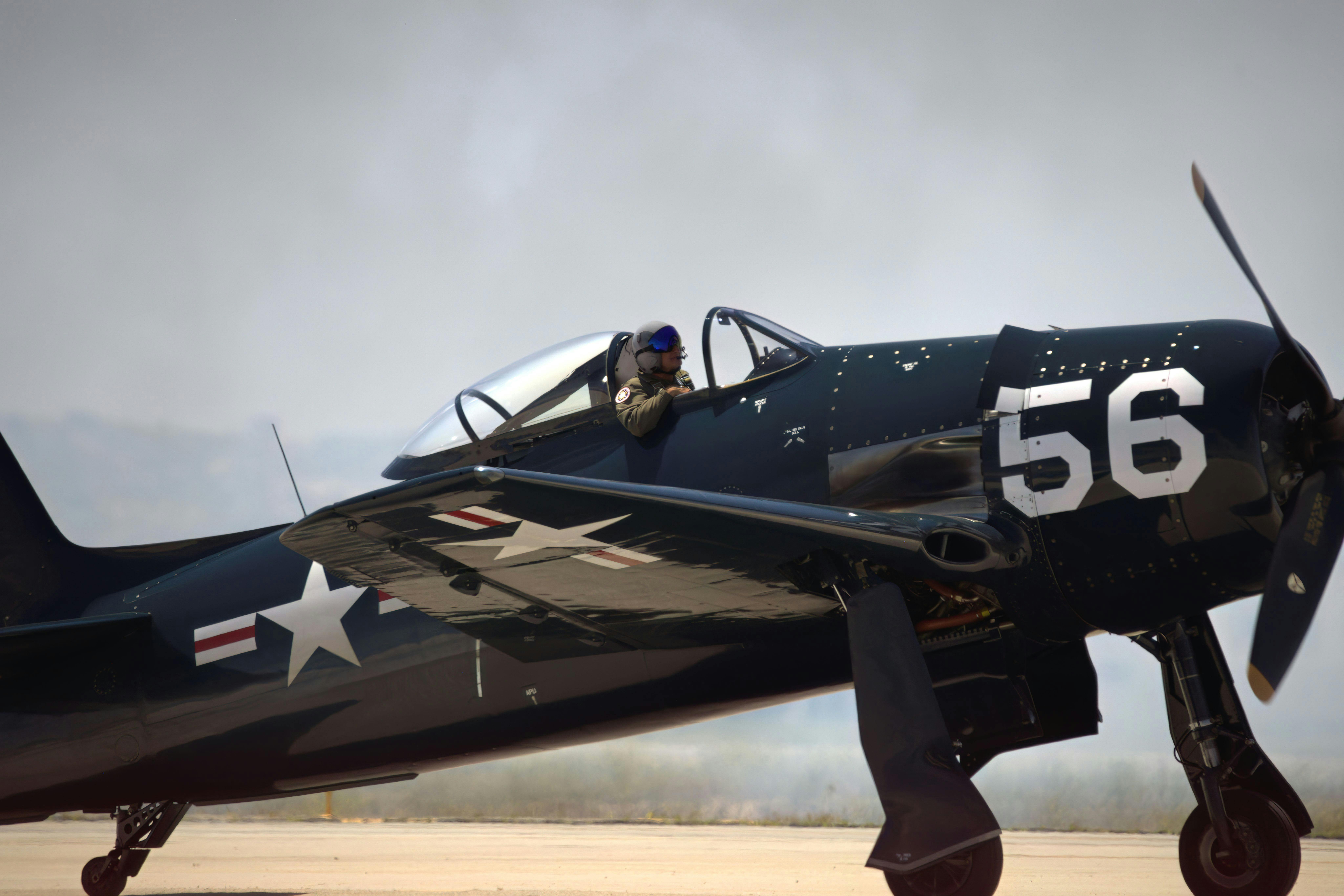 Soldier Sitting in Military Aircraft · Free Stock Photo