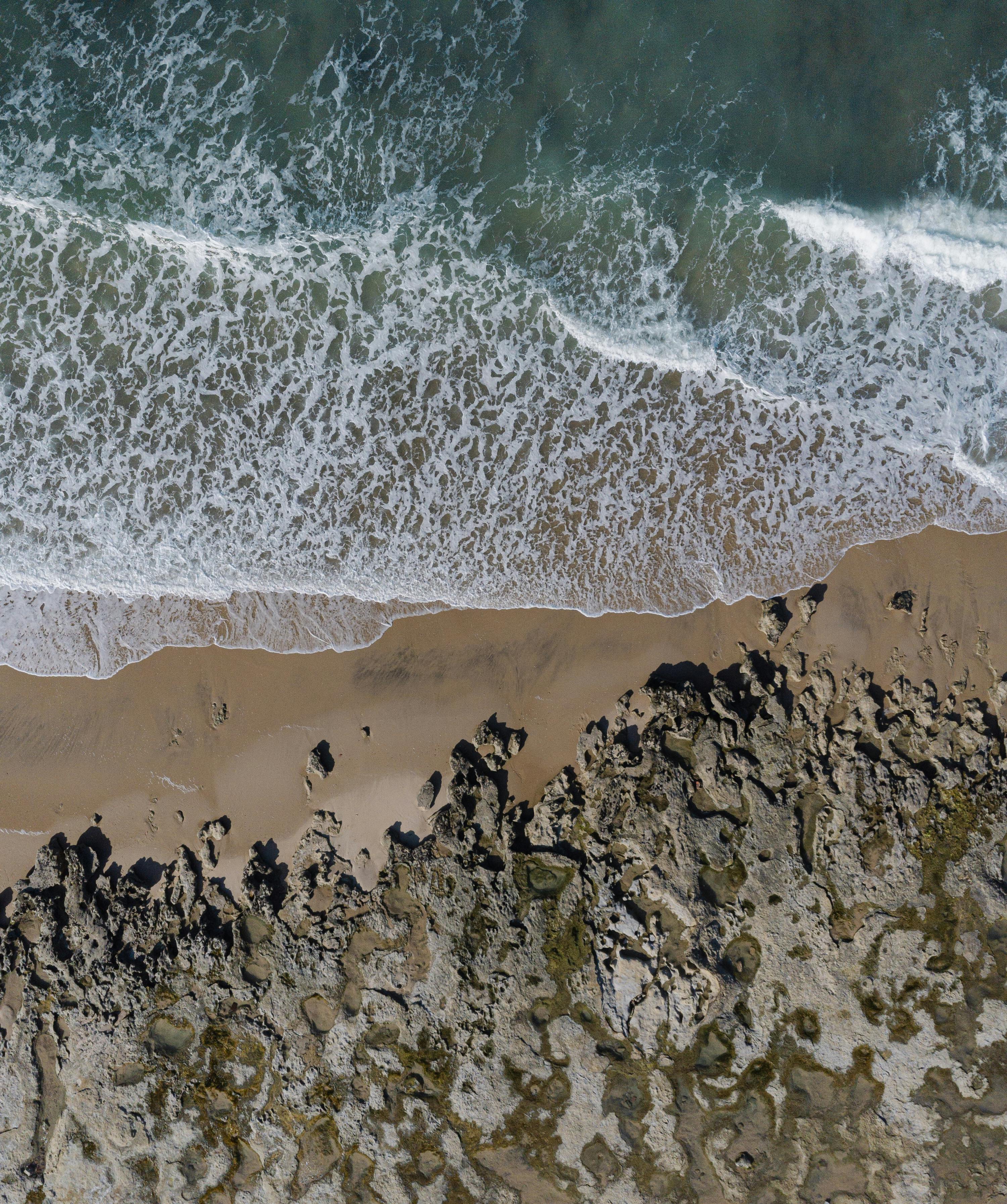 Top View of Sea Shore · Free Stock Photo
