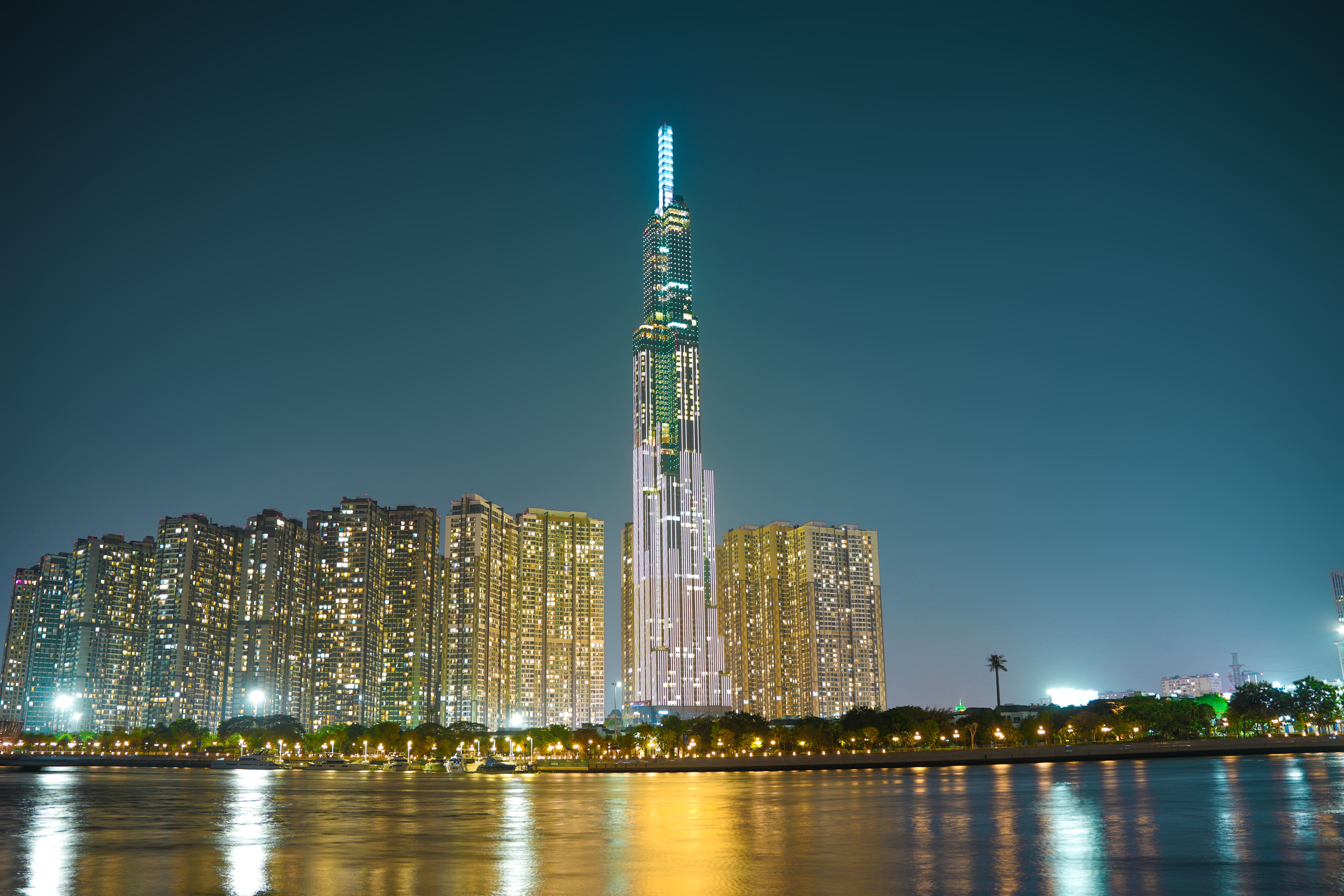 Landmark 81 Skyscraper Towering over Buildings in Saigon, Vietnam ...