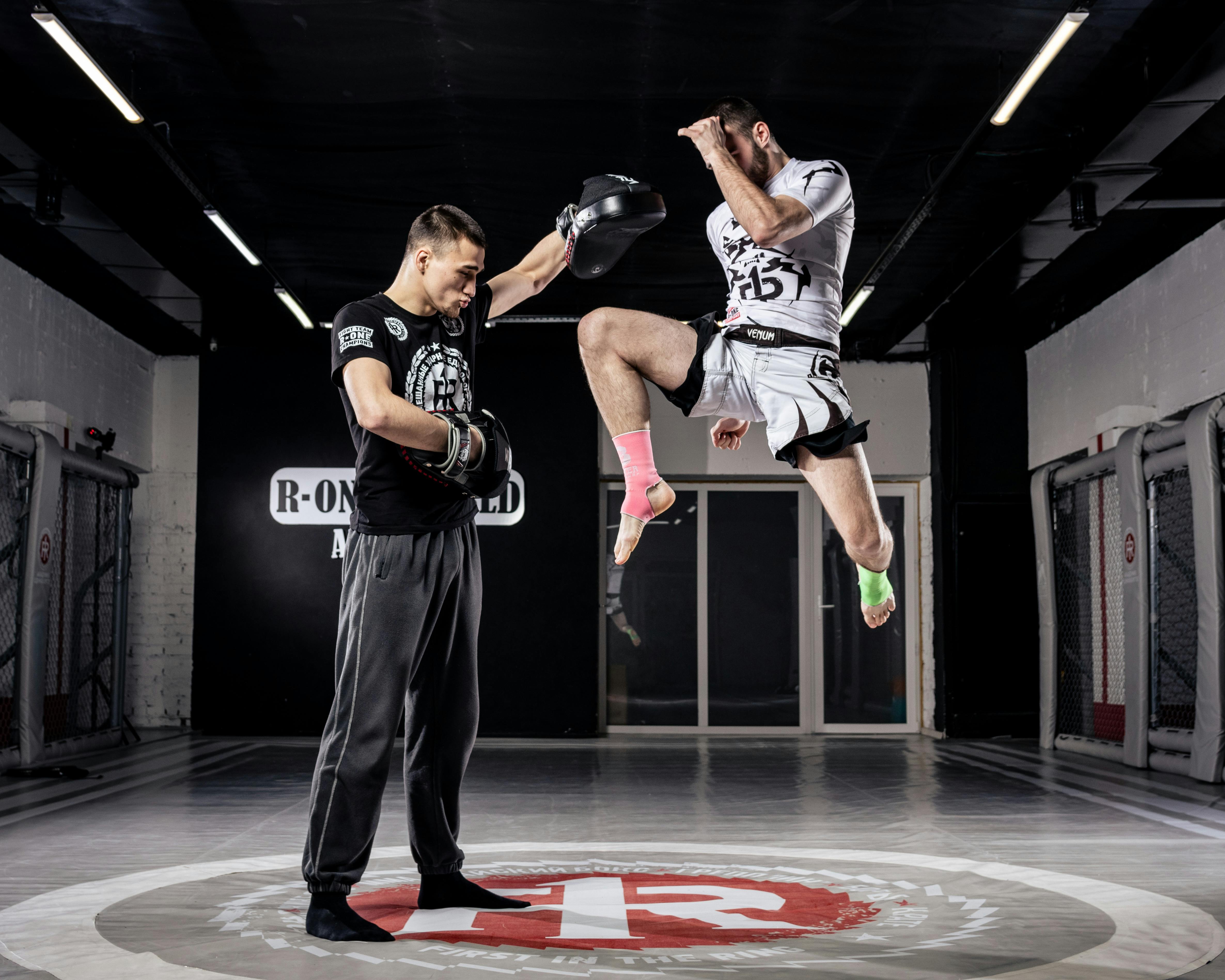 Fighters Training in a Ring · Free Stock Photo