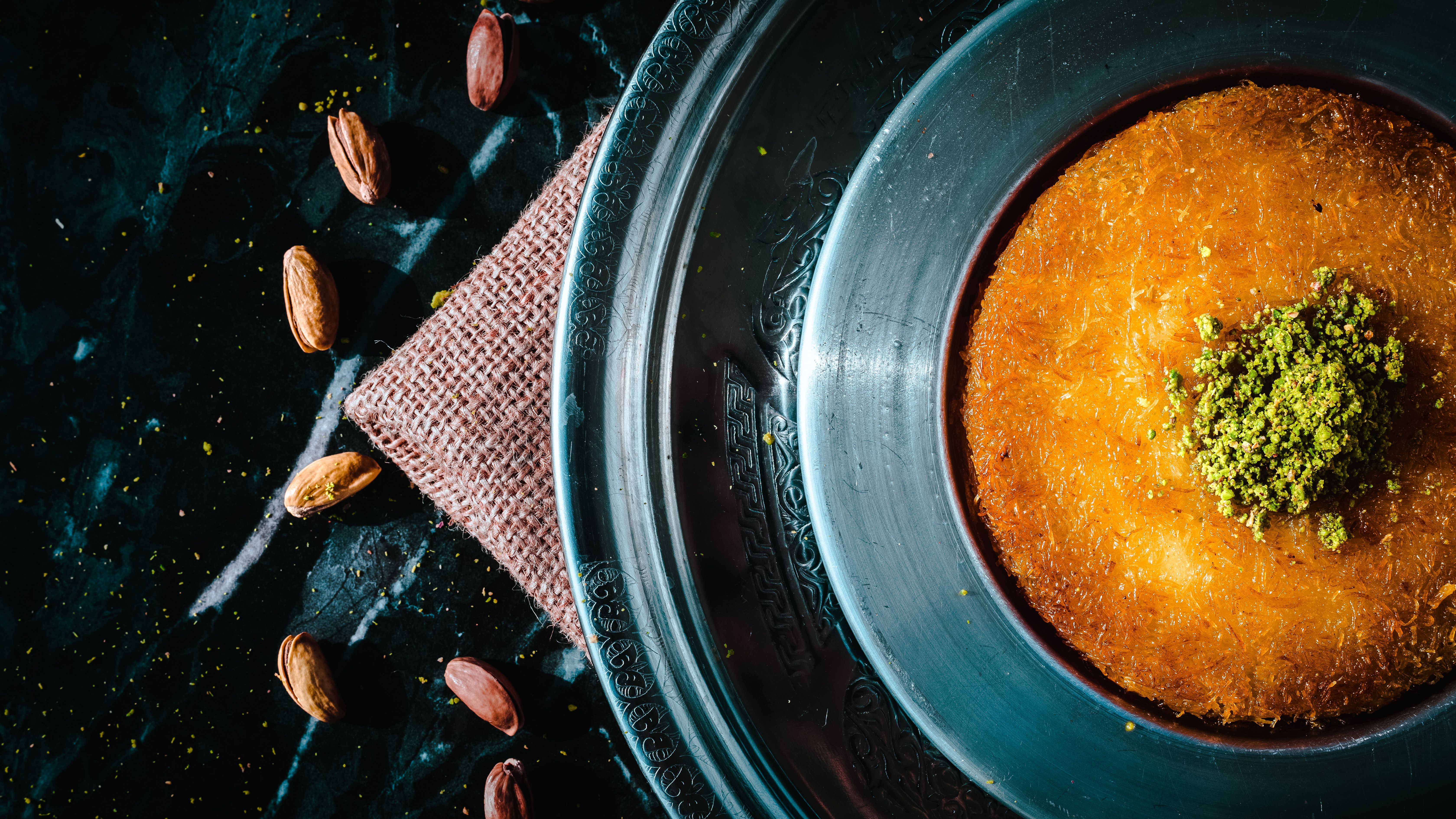 Close up of Kunefe · Free Stock Photo