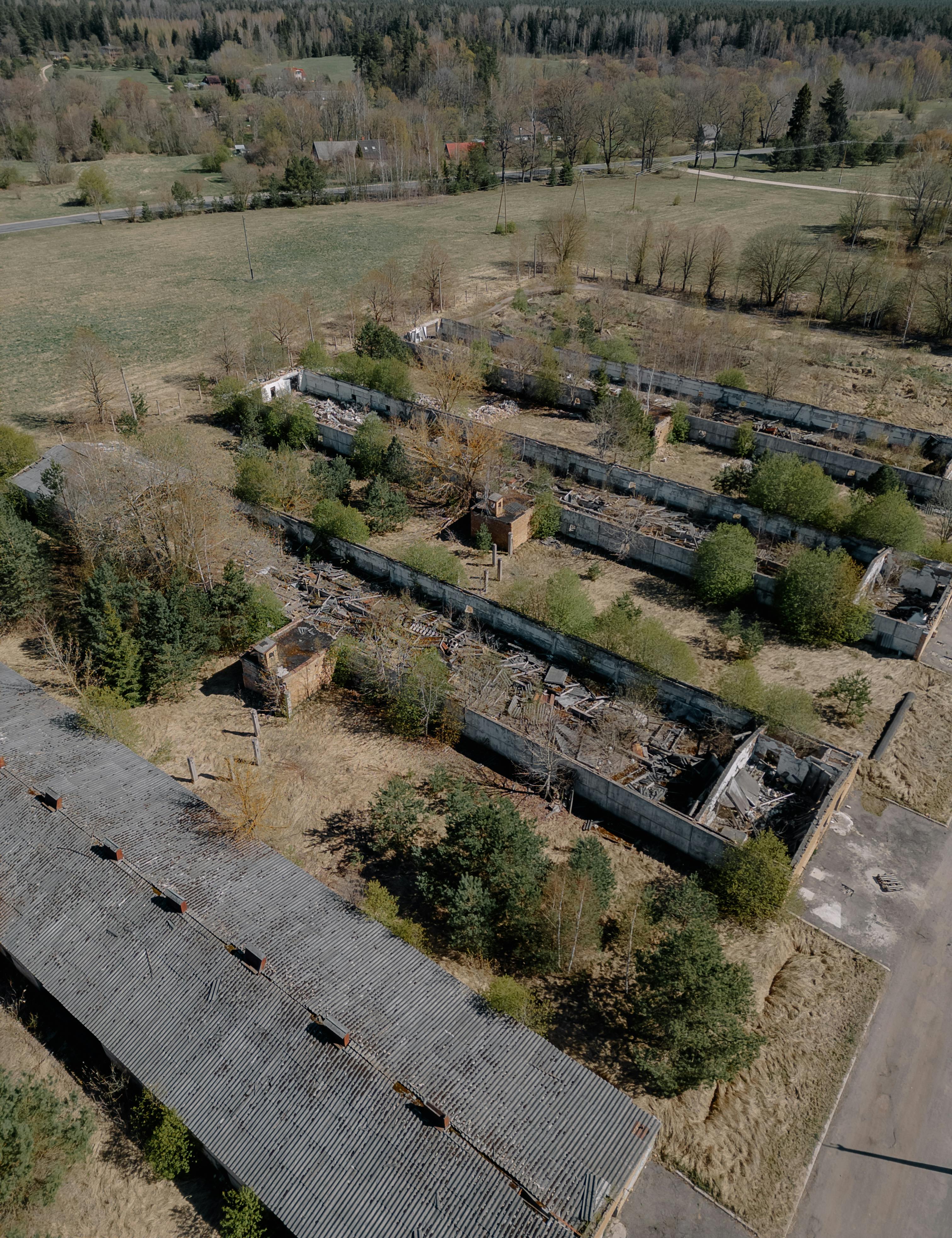 Abandoned, Destroyed Buildings in Countryside · Free Stock Photo