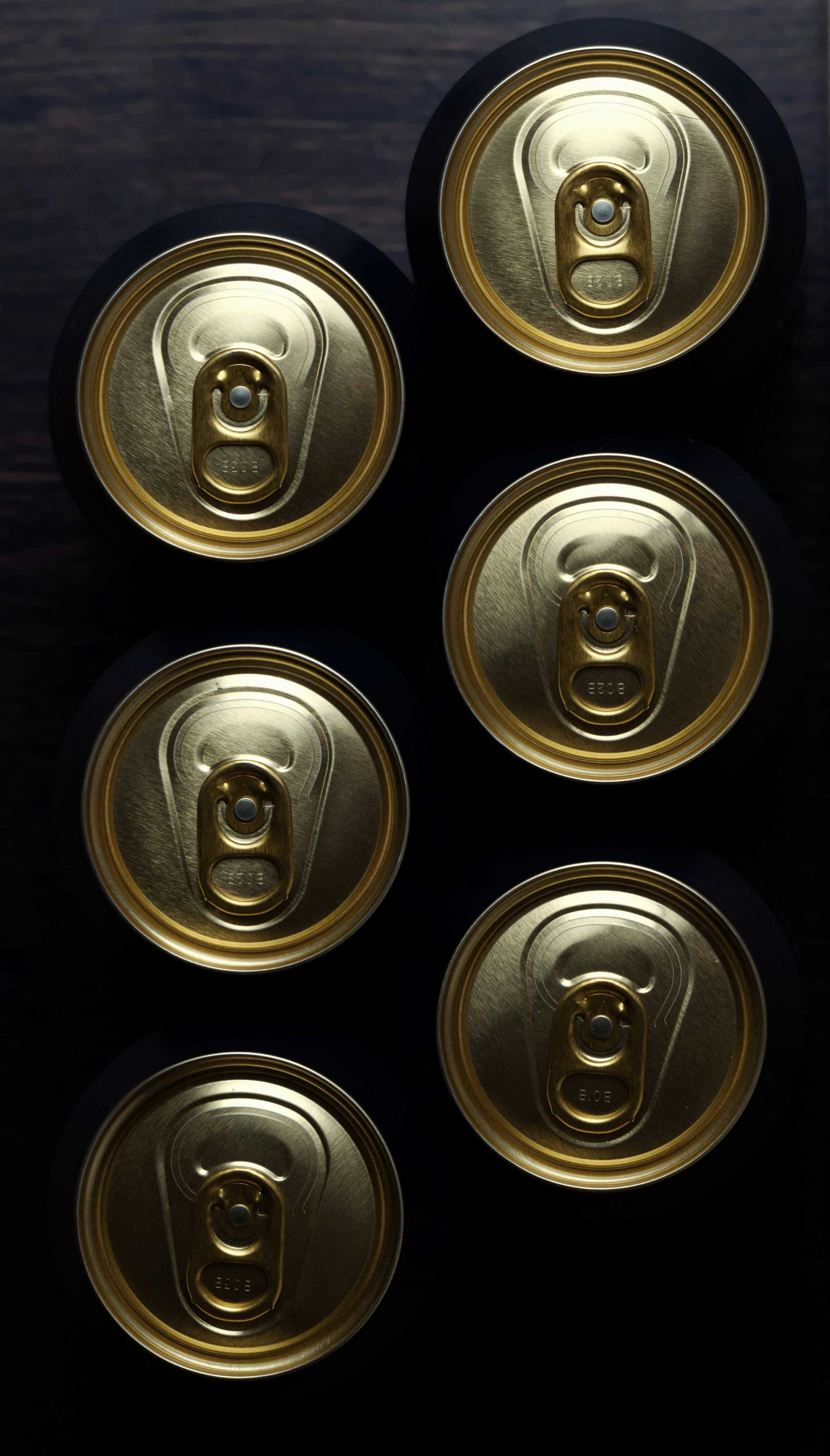 Top View of Cans of Beer · Free Stock Photo