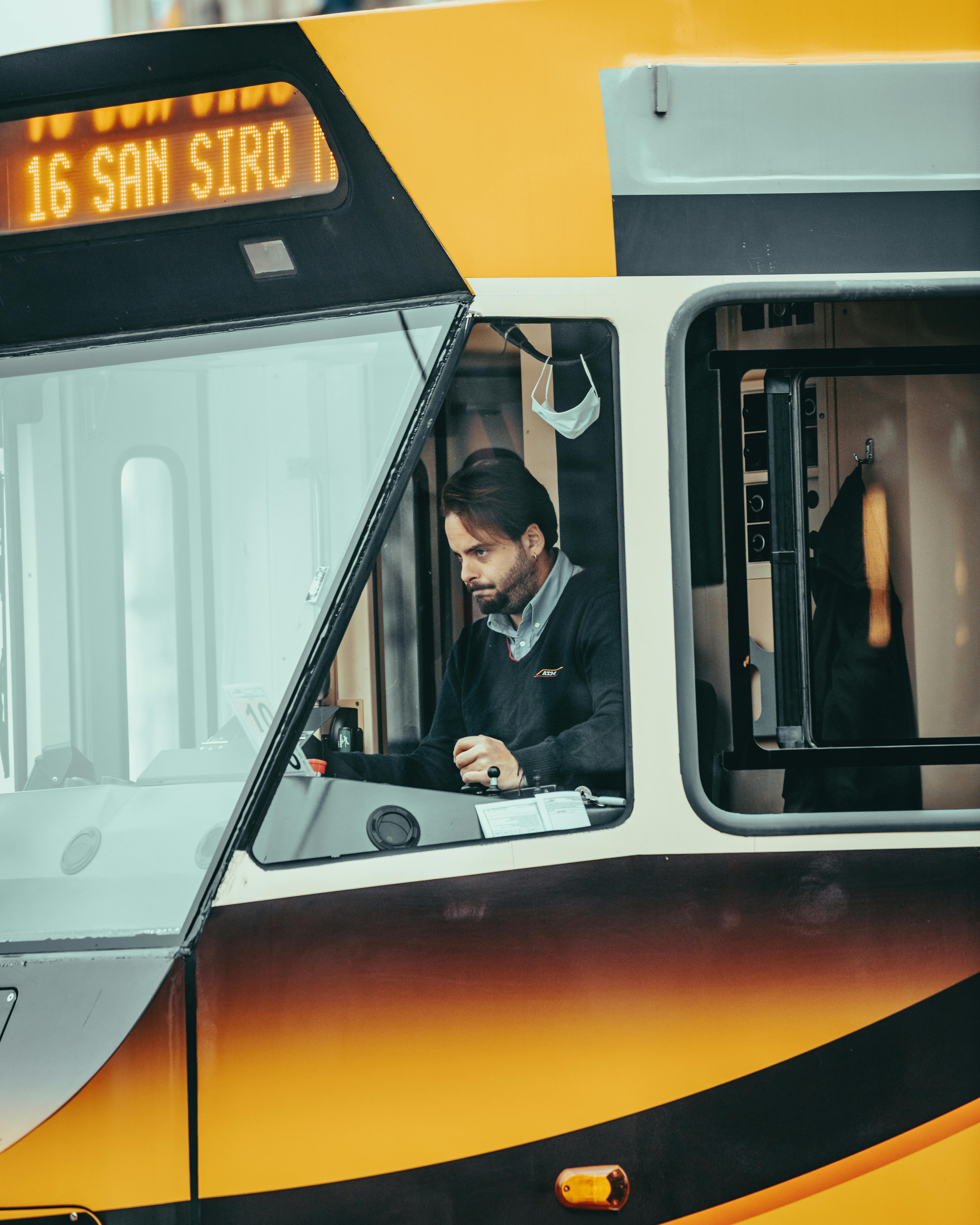 Tram Driver in Milan · Free Stock Photo
