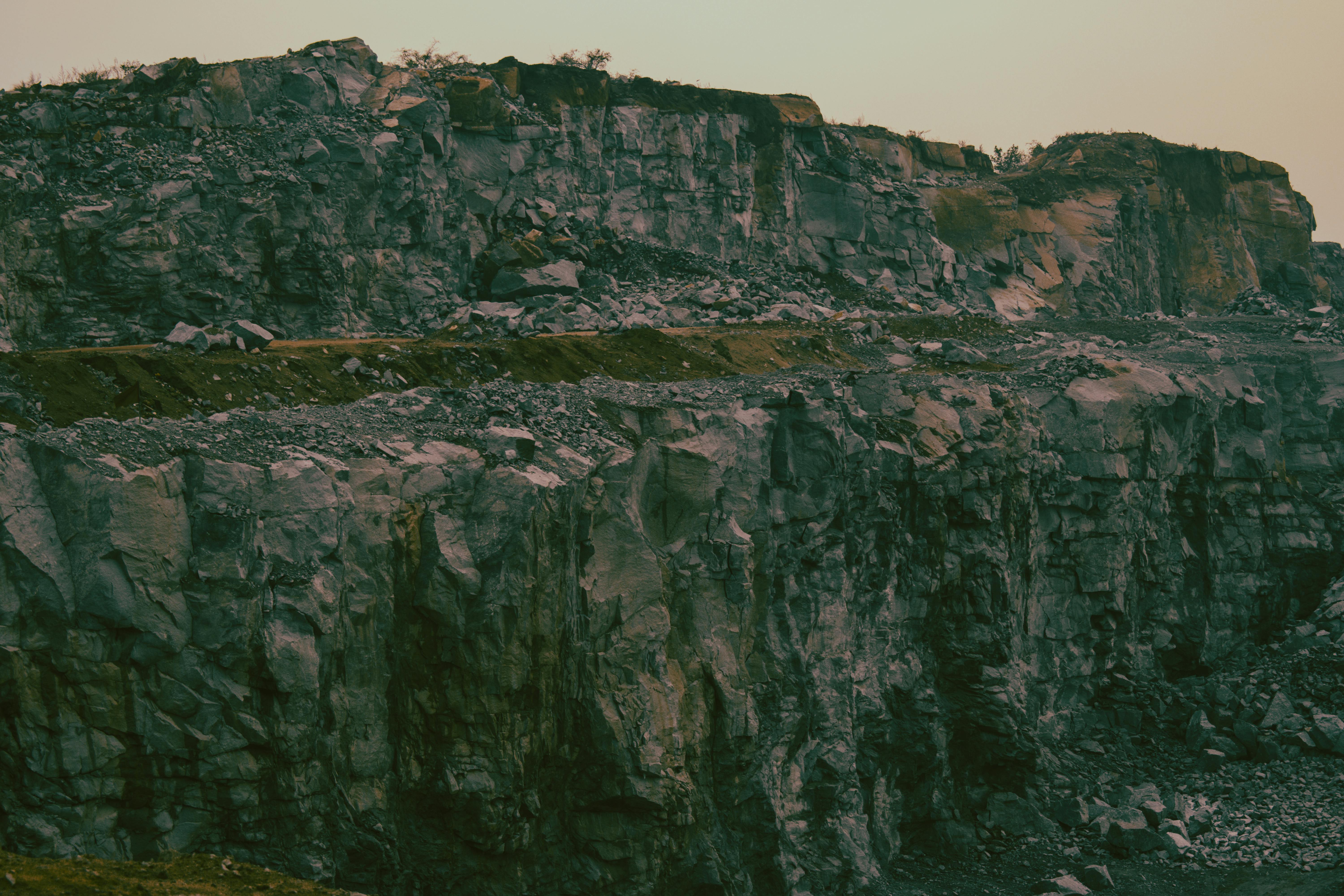 Eroded Rock Formations of Quarry · Free Stock Photo