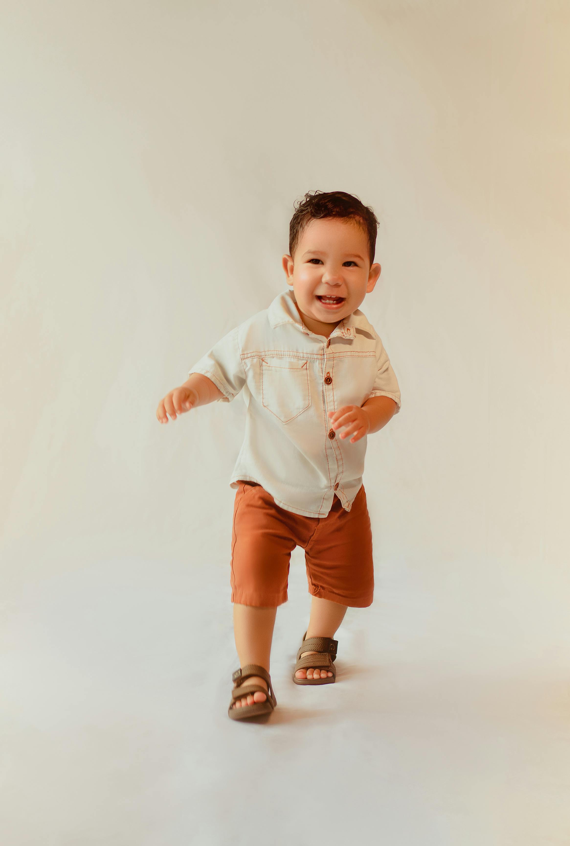 Studio Shoot of a Boy Wearing Shorts · Free Stock Photo