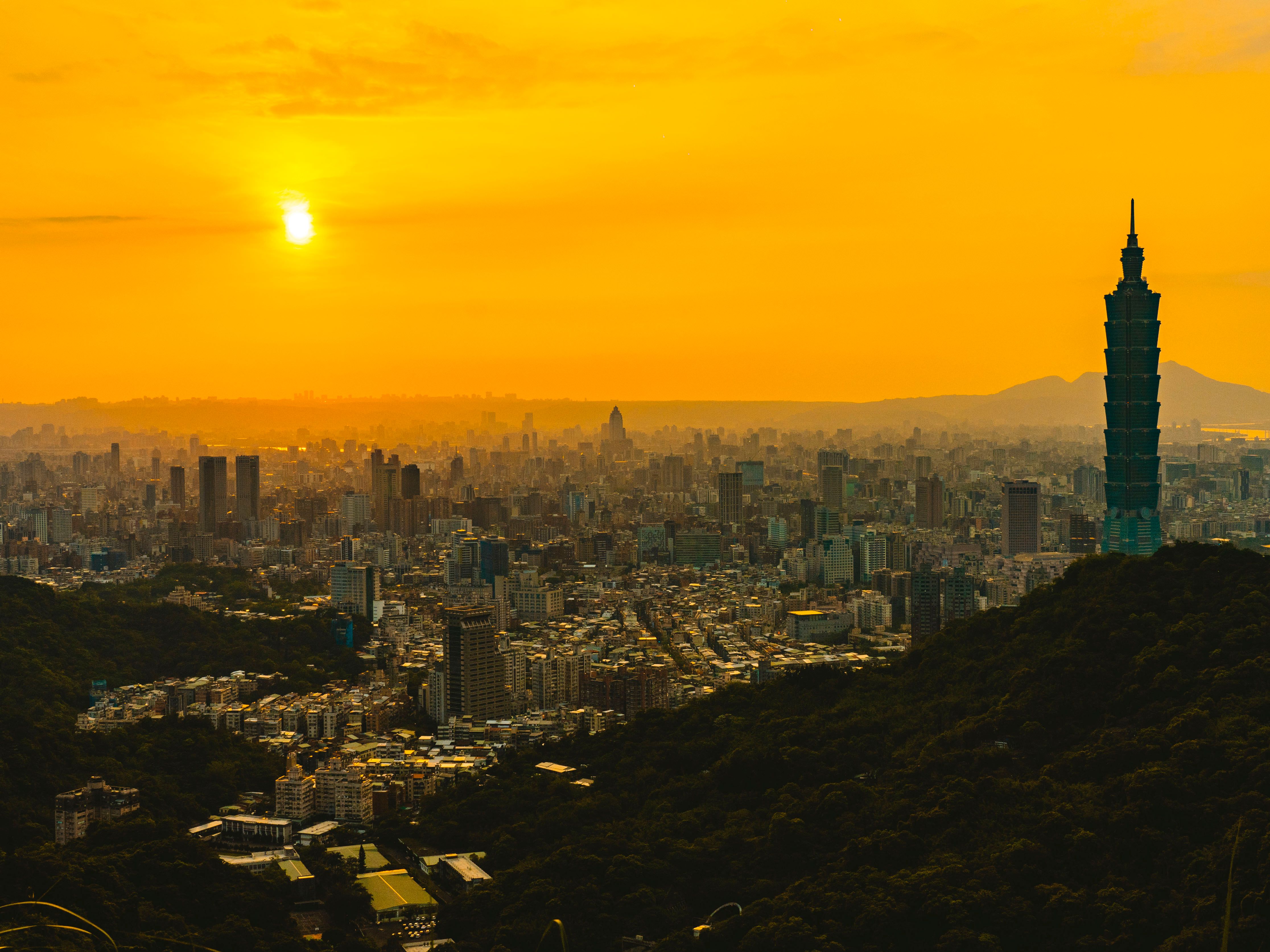 Addis Ababa Skyline at Sunset · Free Stock Photo