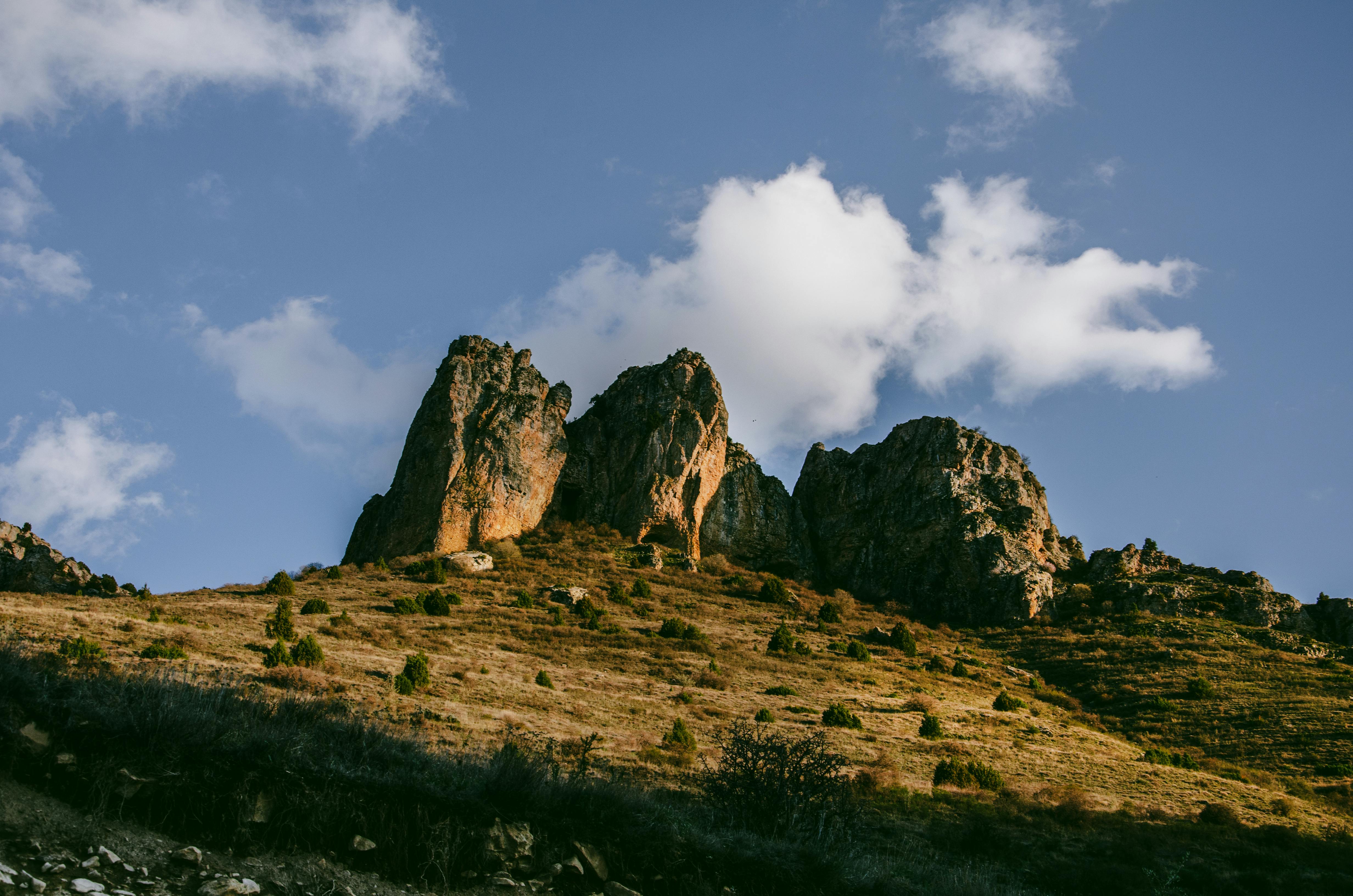 Rock Formations on Hill · Free Stock Photo