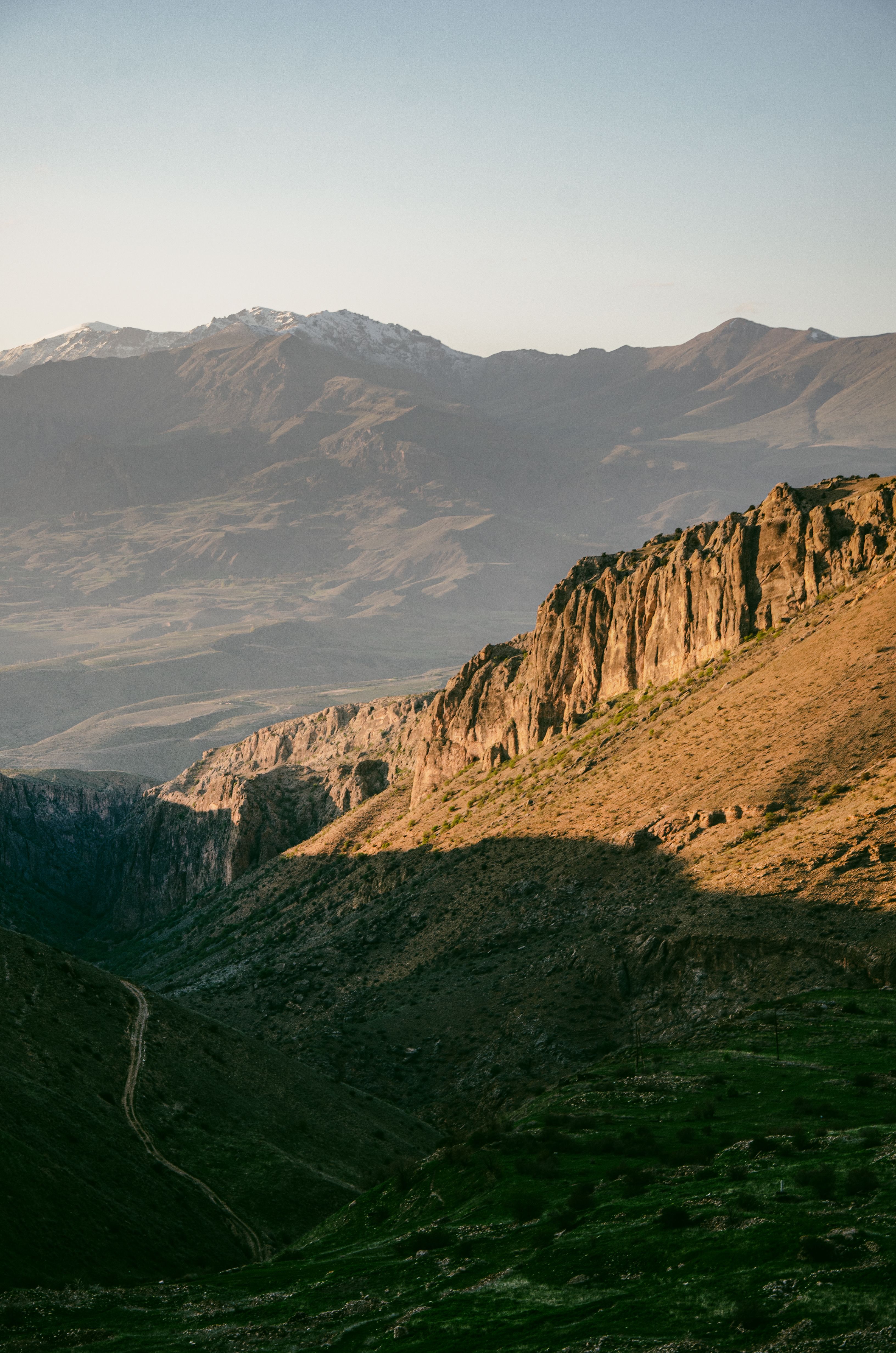 Mountains in Shadow at Sunrise · Free Stock Photo