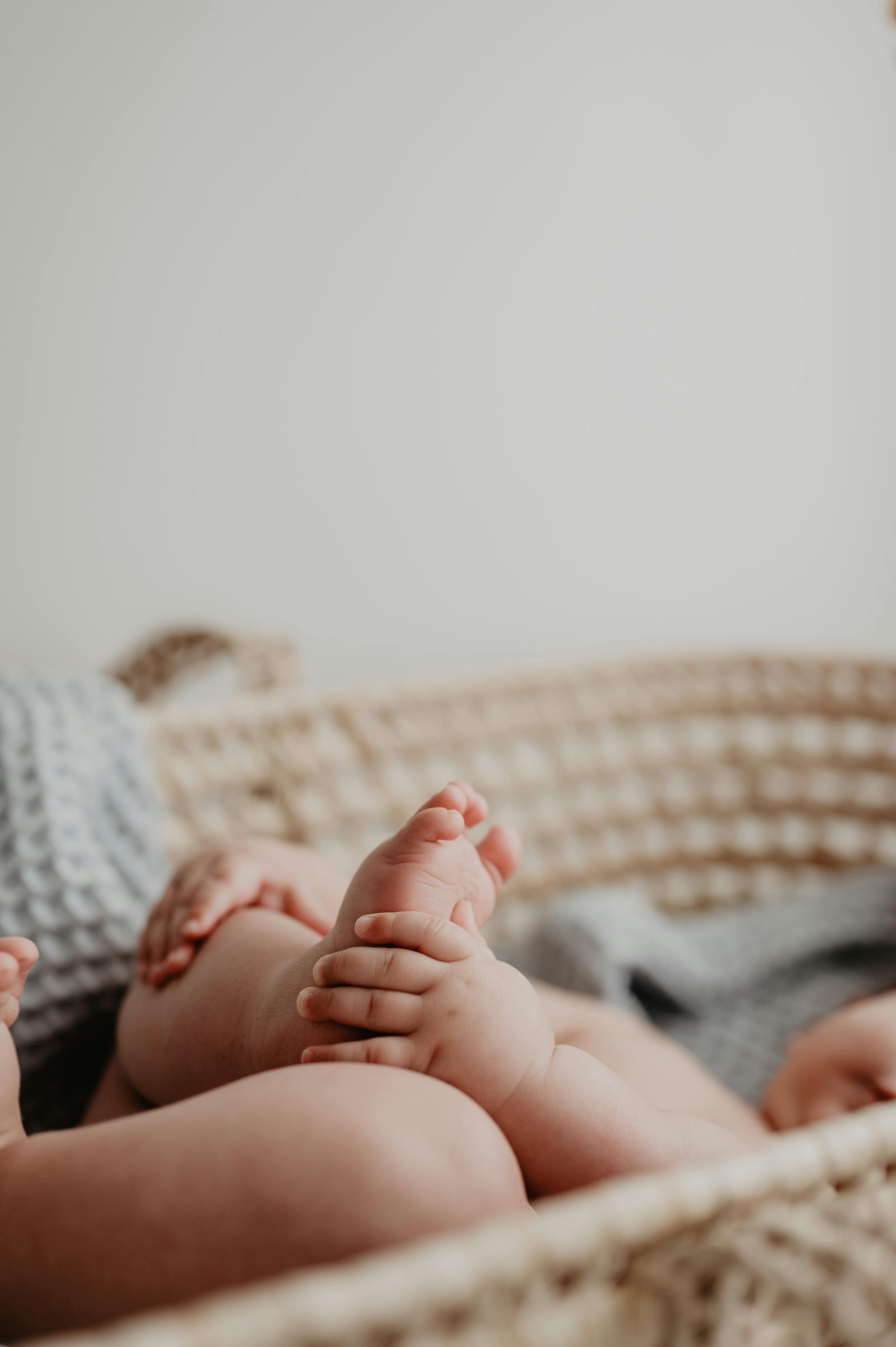 Baby Lying on Back · Free Stock Photo