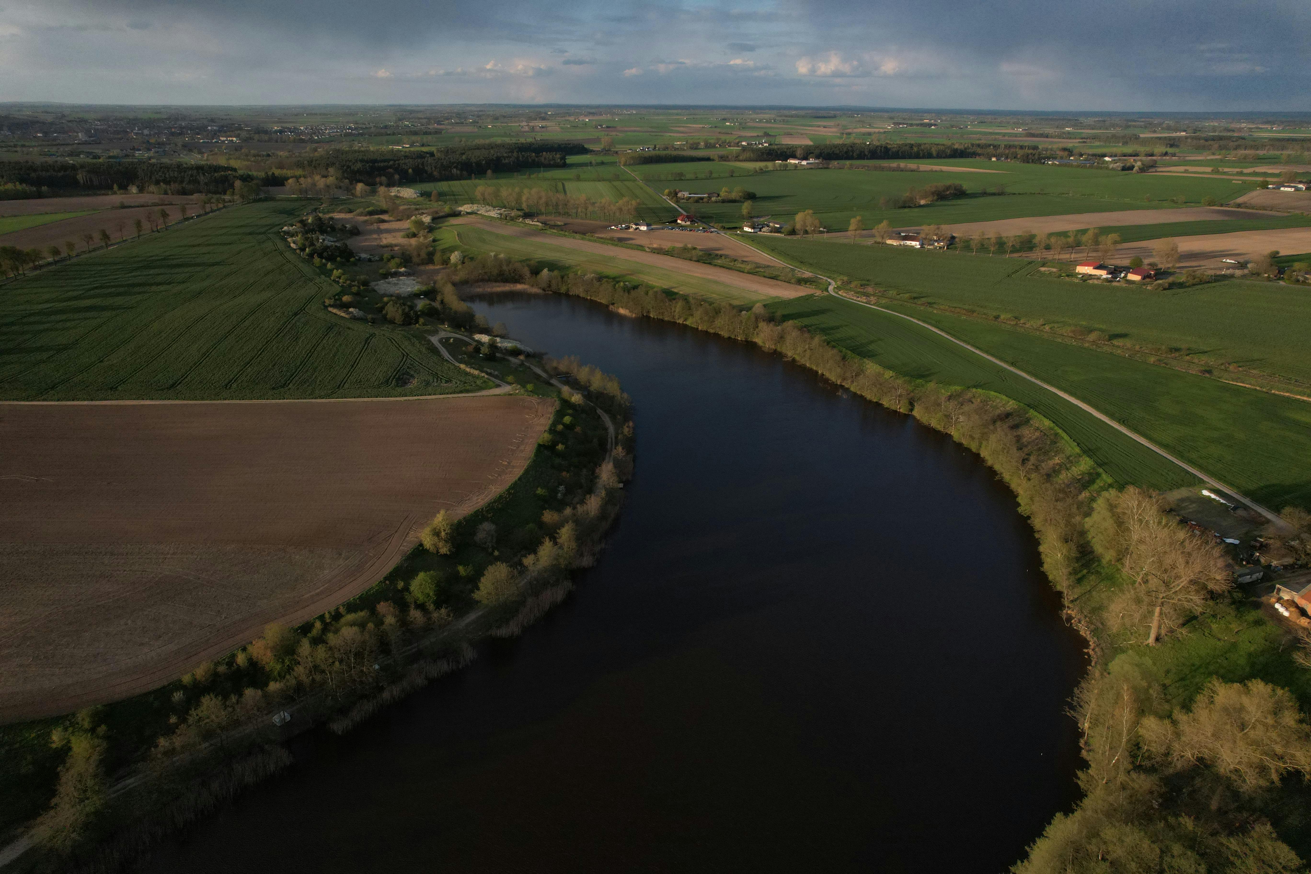 Rectangular Spaces on Rural Field · Free Stock Photo