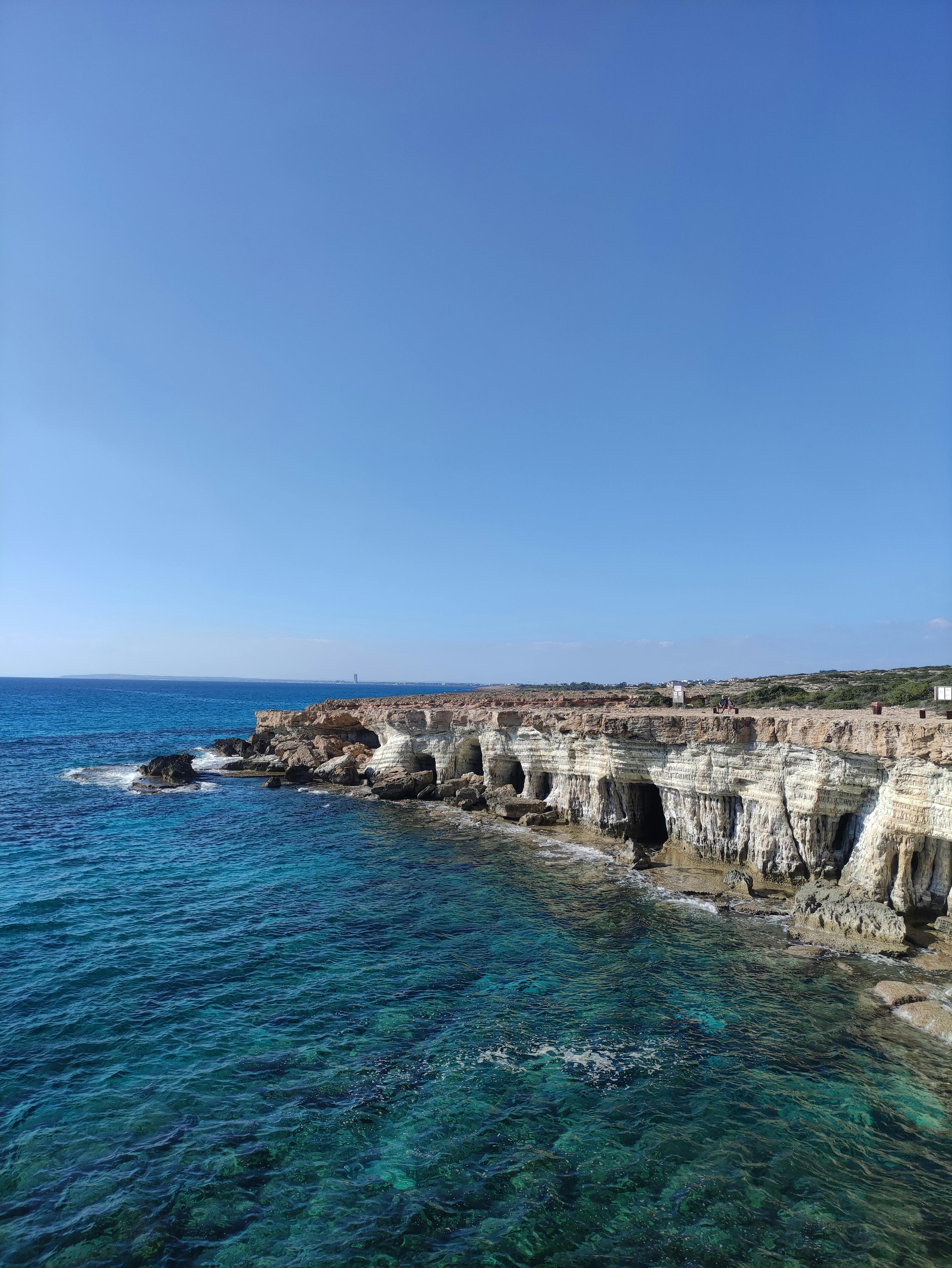 Cliff Rocks by Sea in Cyprus · Free Stock Photo