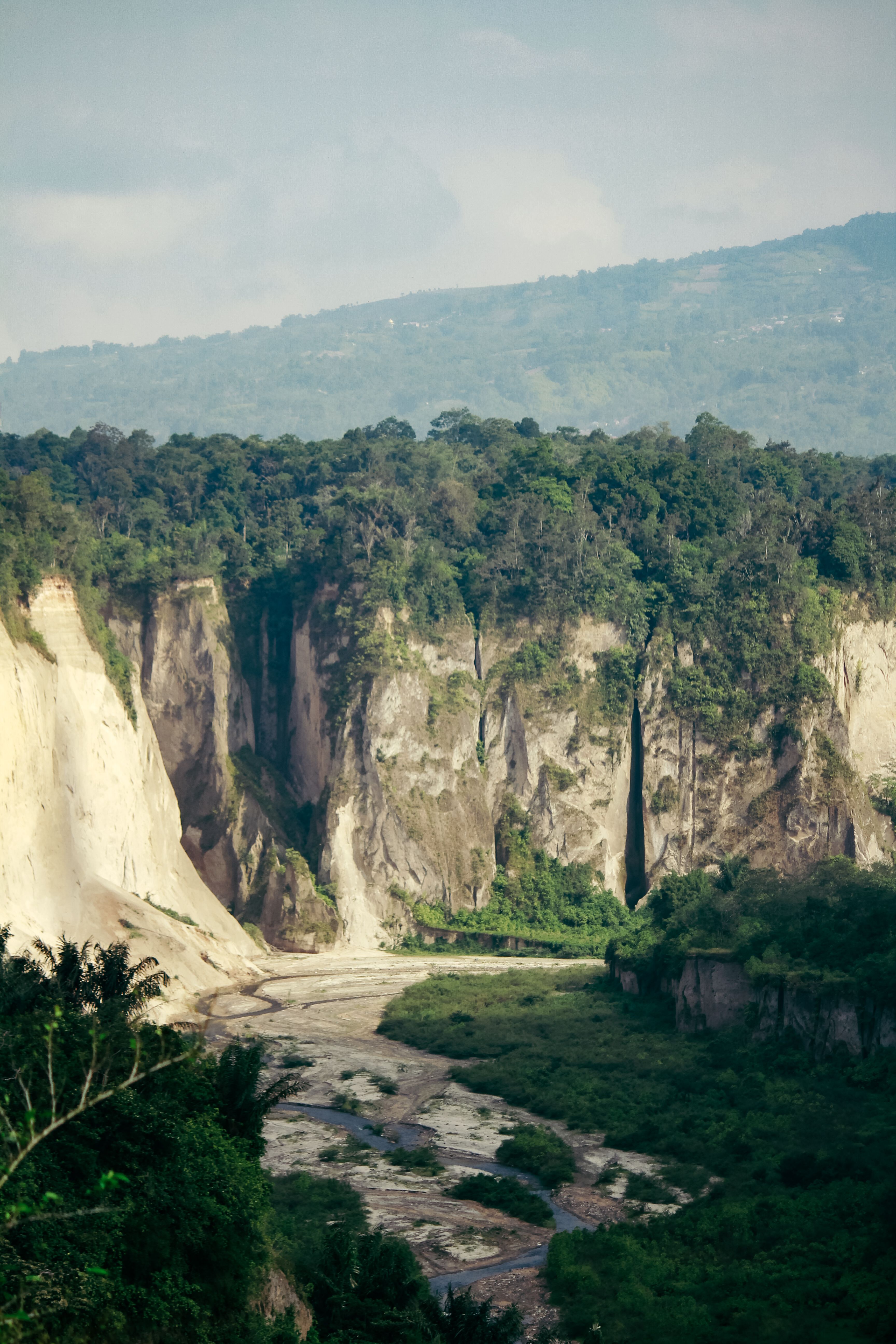Rock Formation over River in Valley · Free Stock Photo