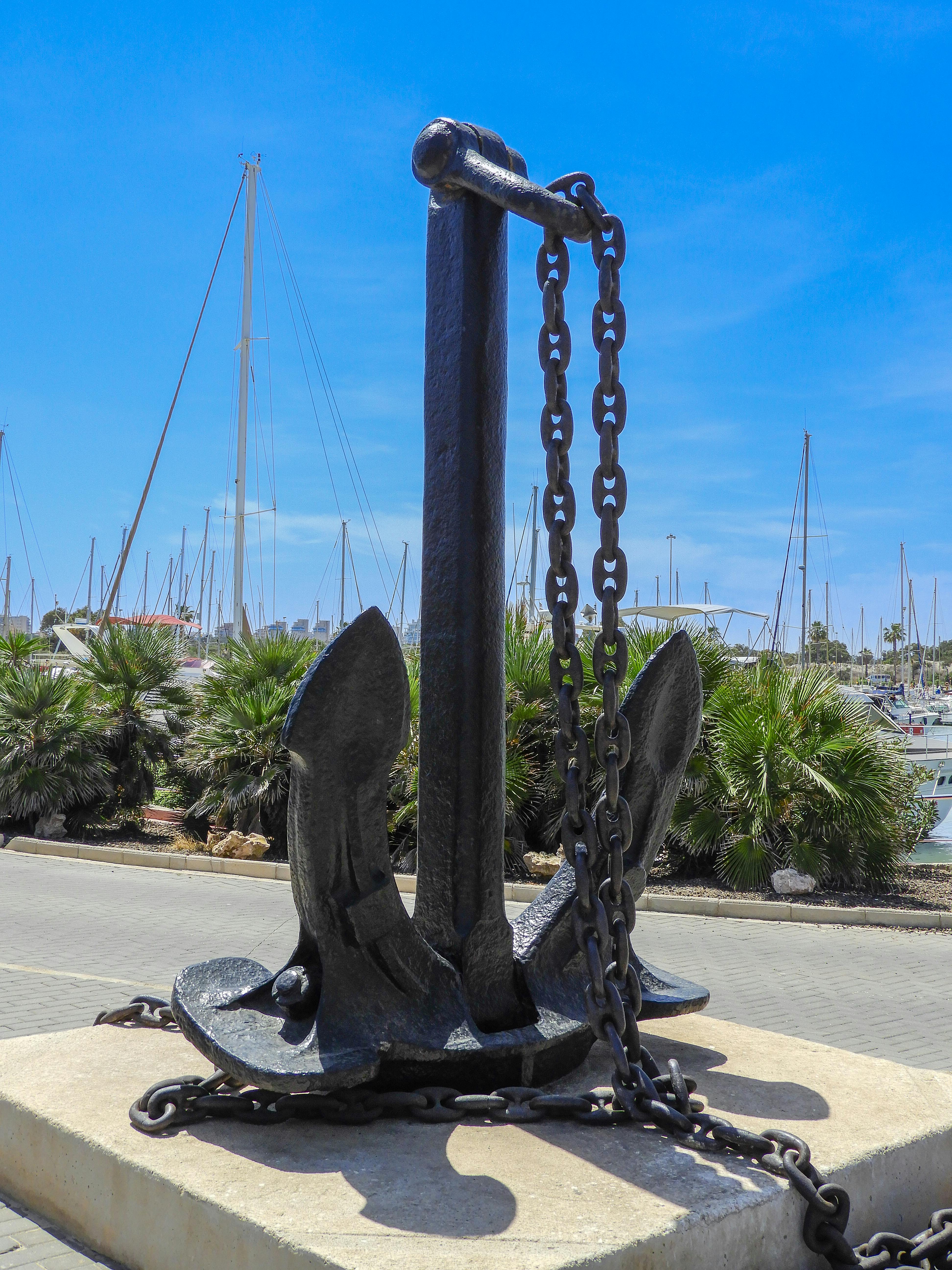 Photo of an Anchor on the Seaside Promenade · Free Stock Photo