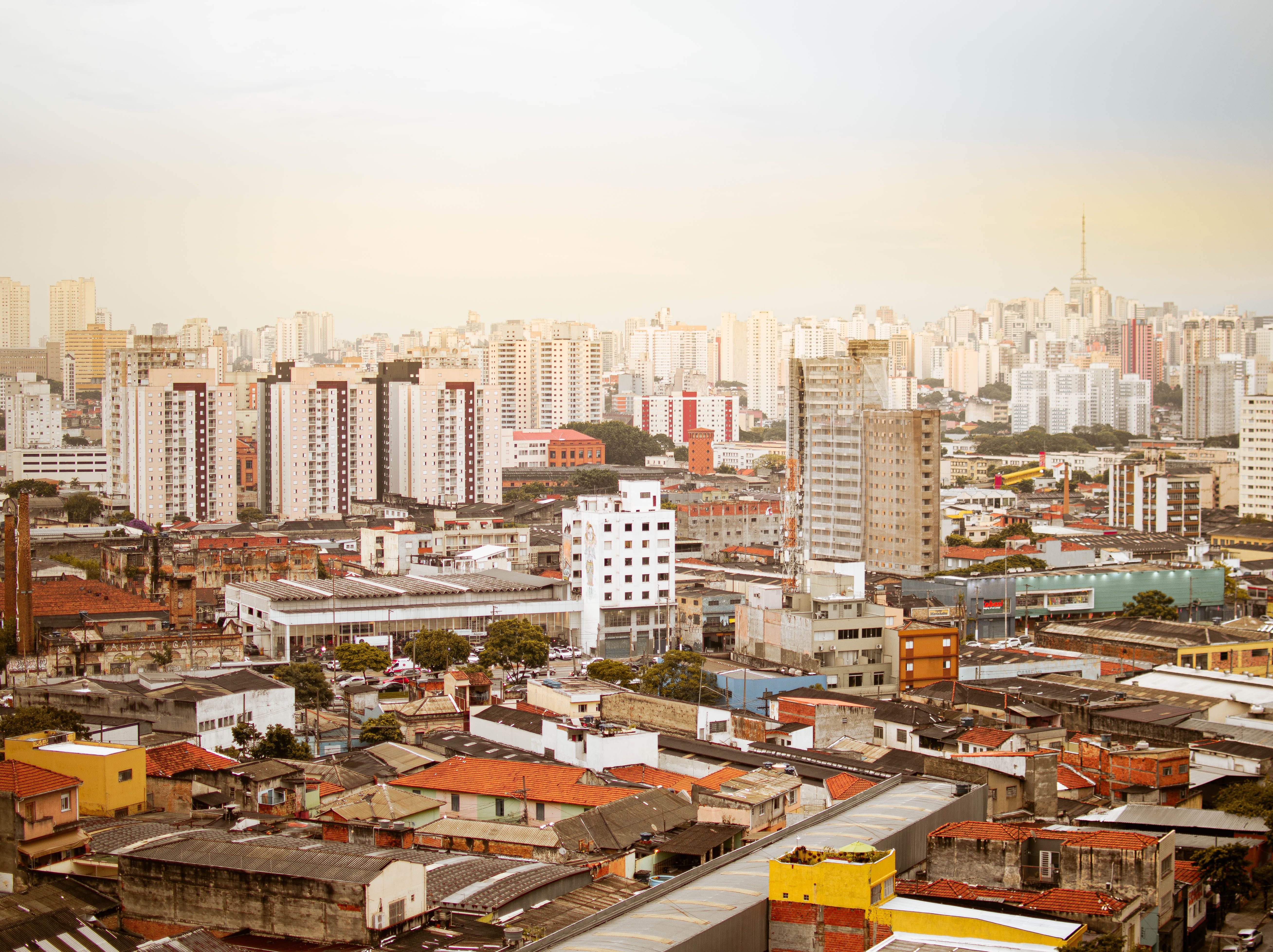 High Angle Shot of Cityscape · Free Stock Photo