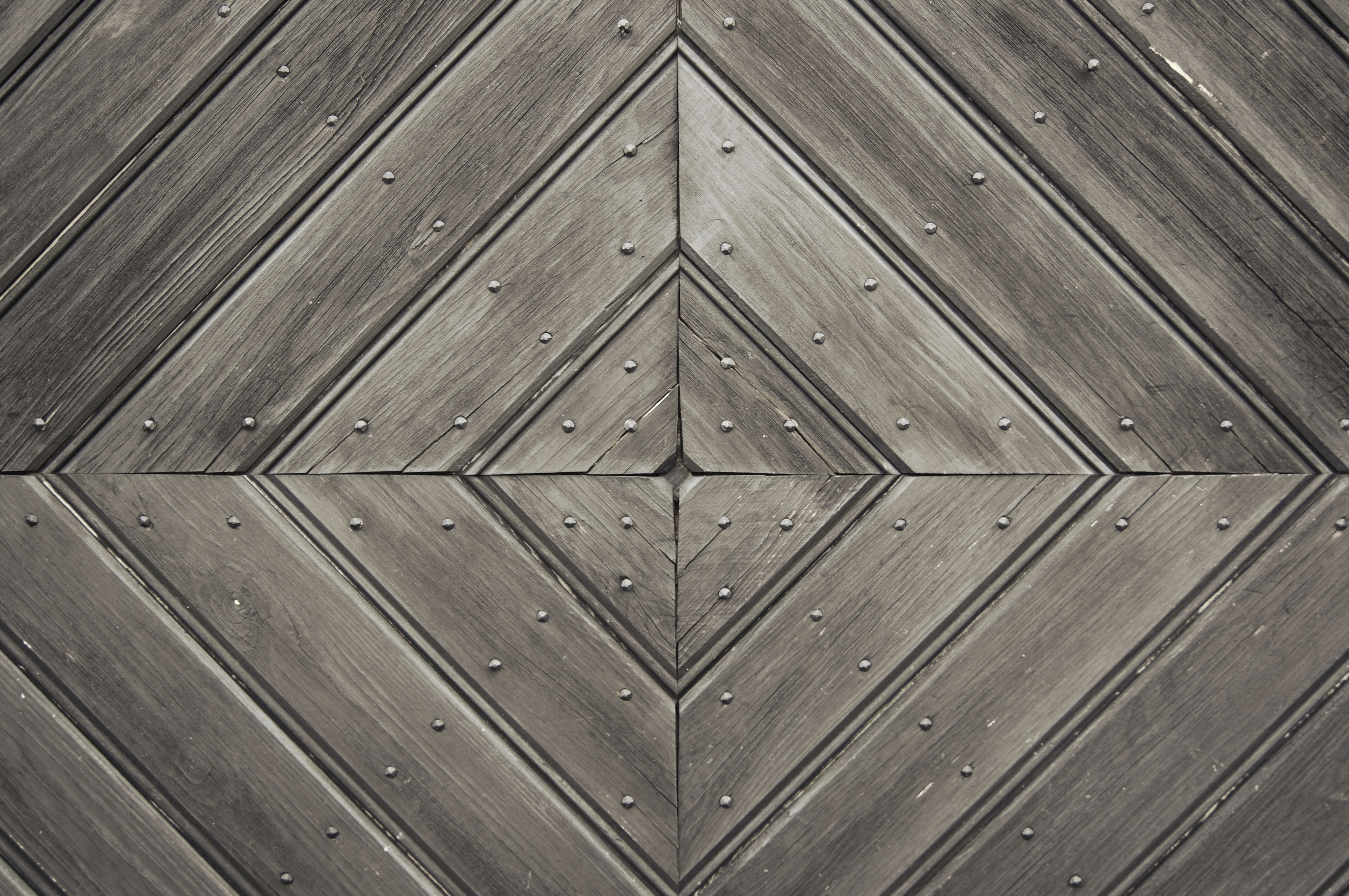 Wooden Door in Grayscale Photography · Free Stock Photo