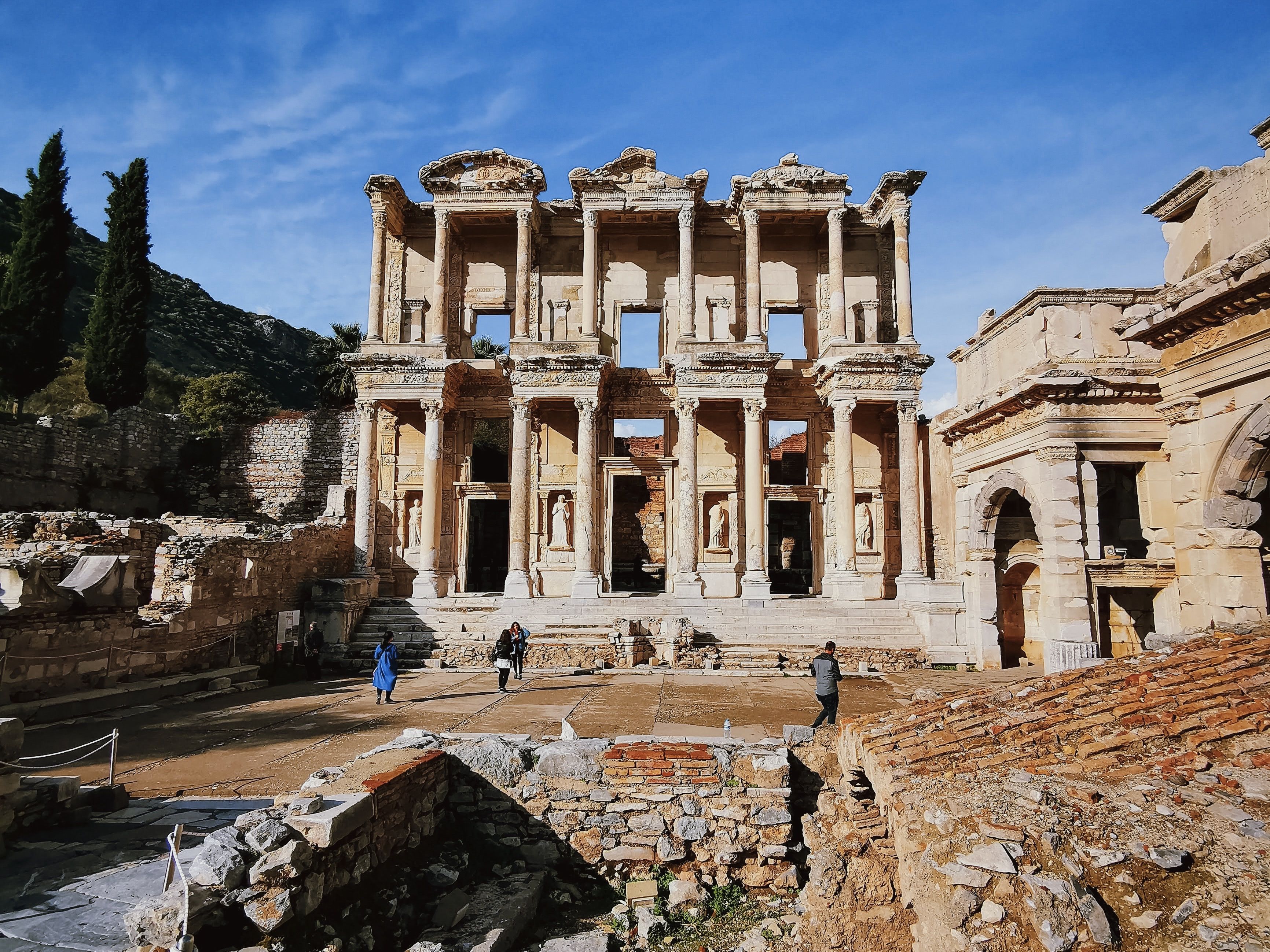 Ruins of Library of Celsus · Free Stock Photo