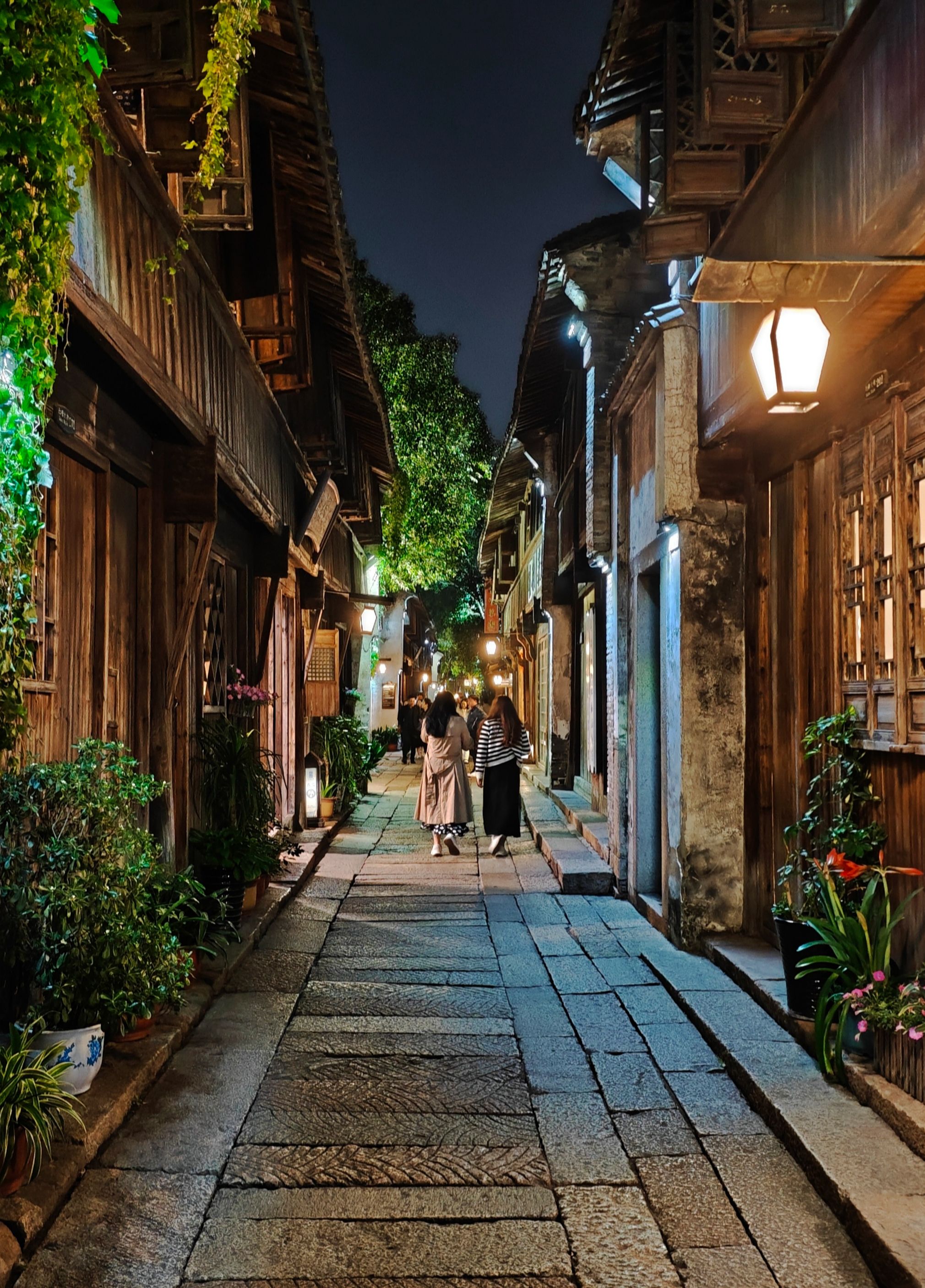 People Walking In A Narrow Alley · Free Stock Photo