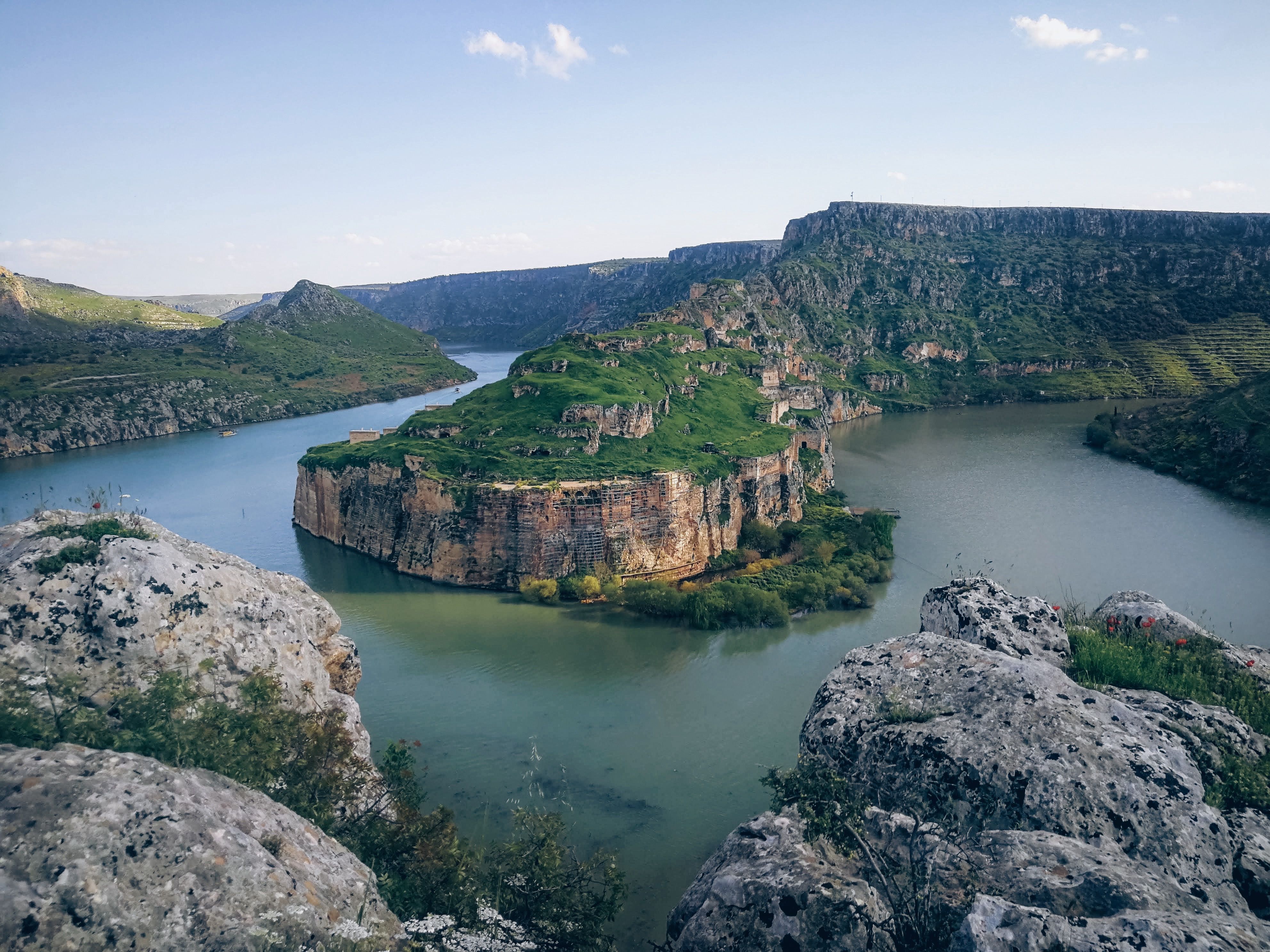 Aerial View of Rumkale, Gaziantep, Turkey · Free Stock Photo