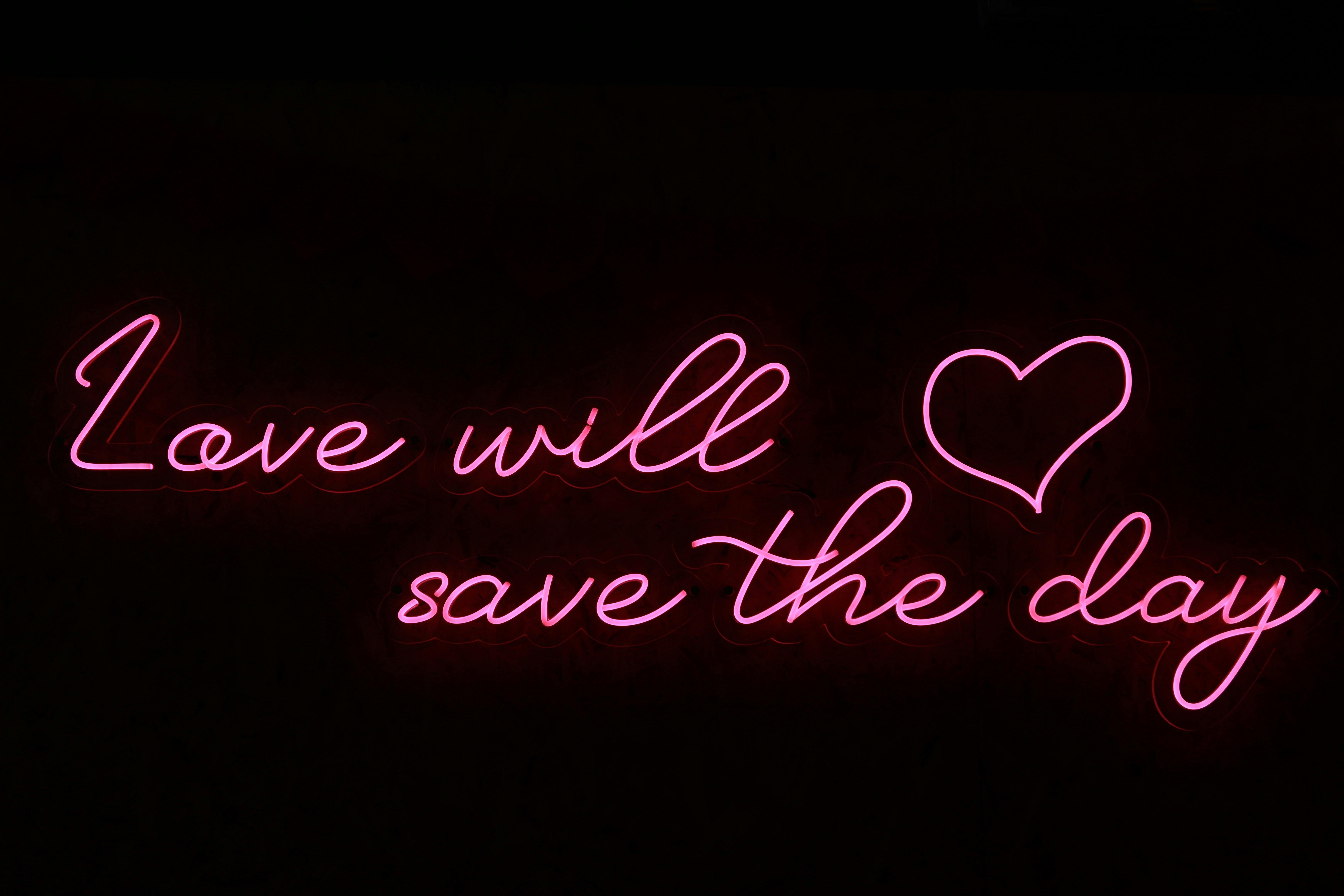 Neon Pink Text · Free Stock Photo