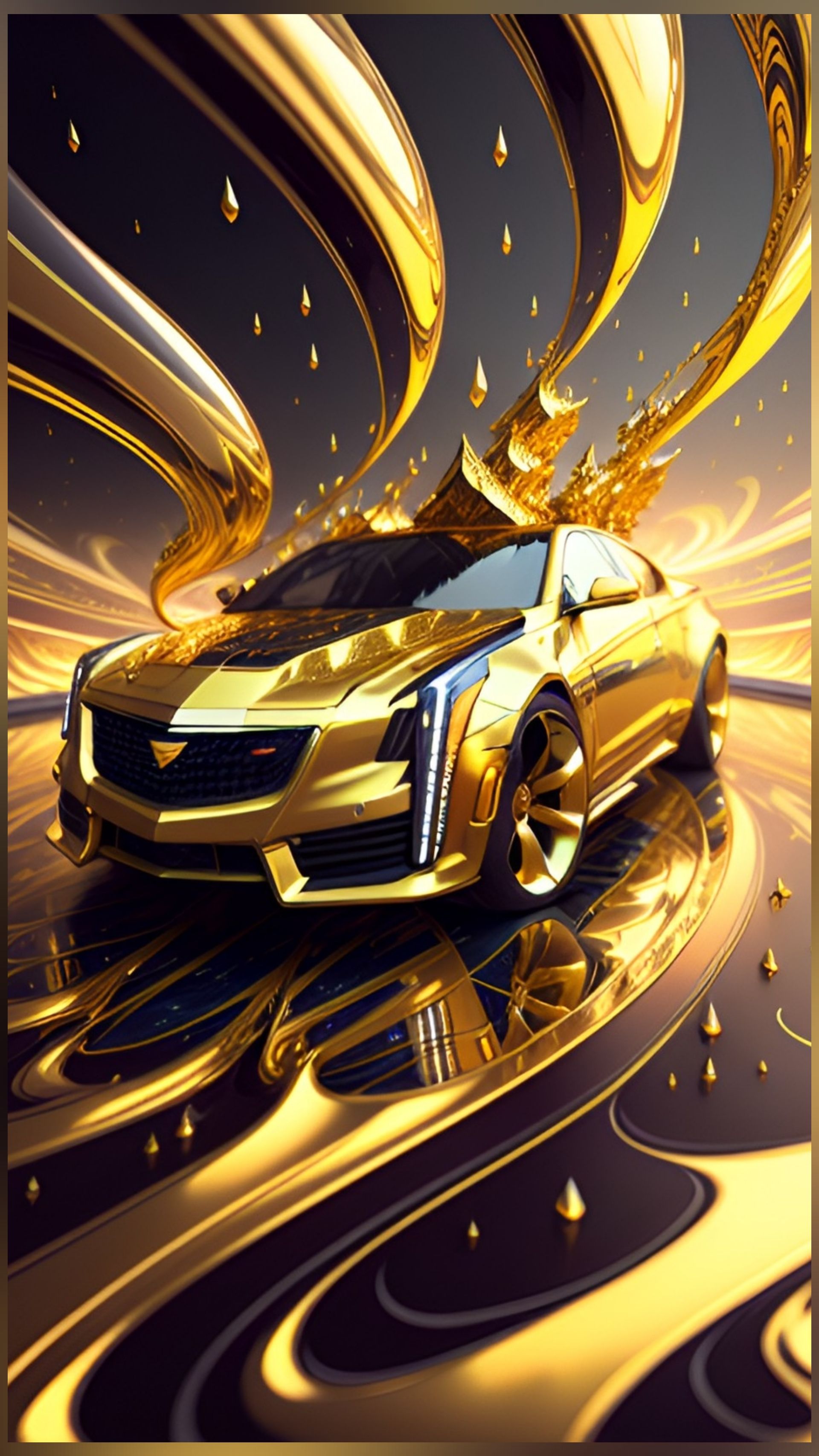 Digital ArtworK Collection "Golden Cadillac" 5 Photos & Videos ...