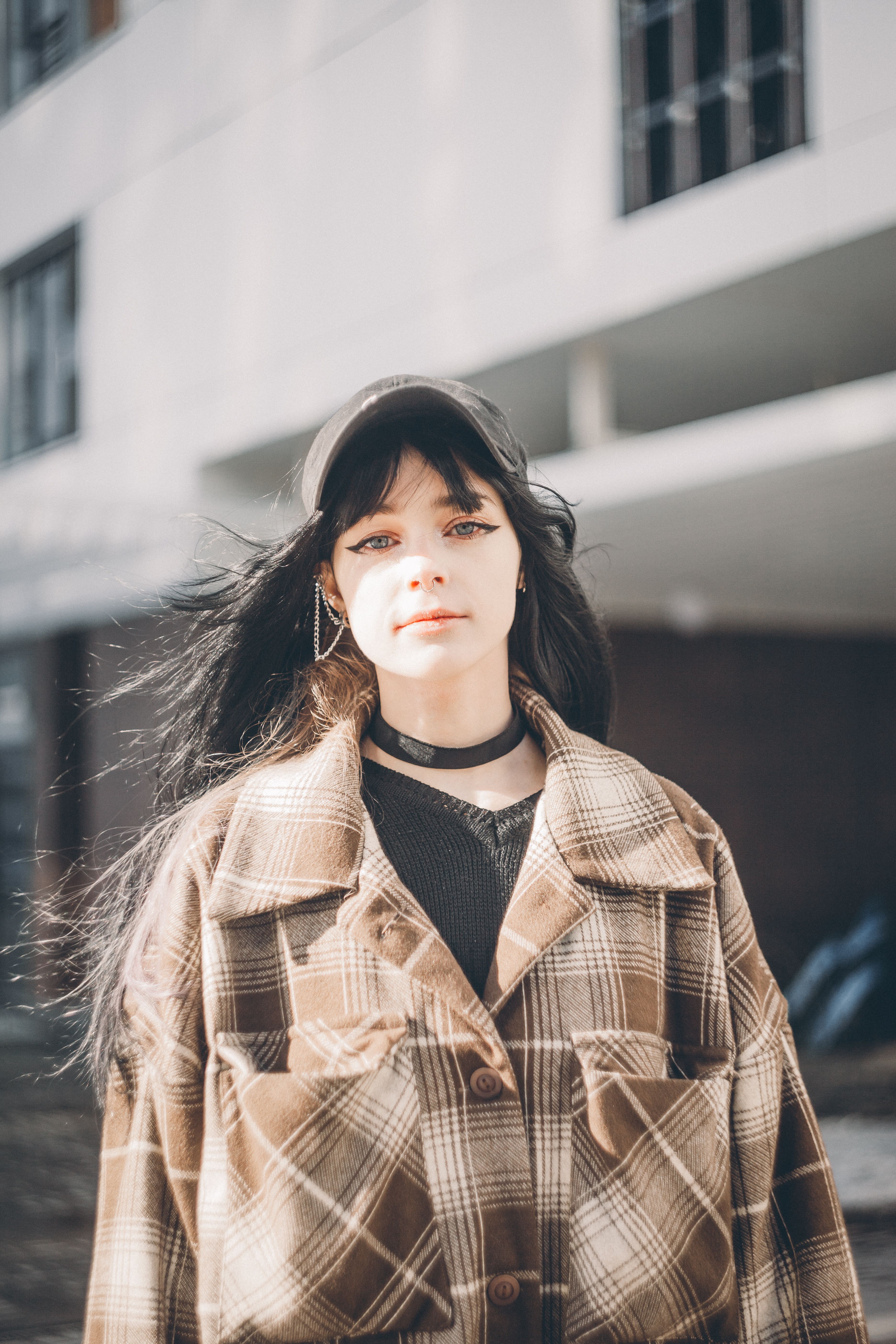 Portrait of Woman with Cap · Free Stock Photo