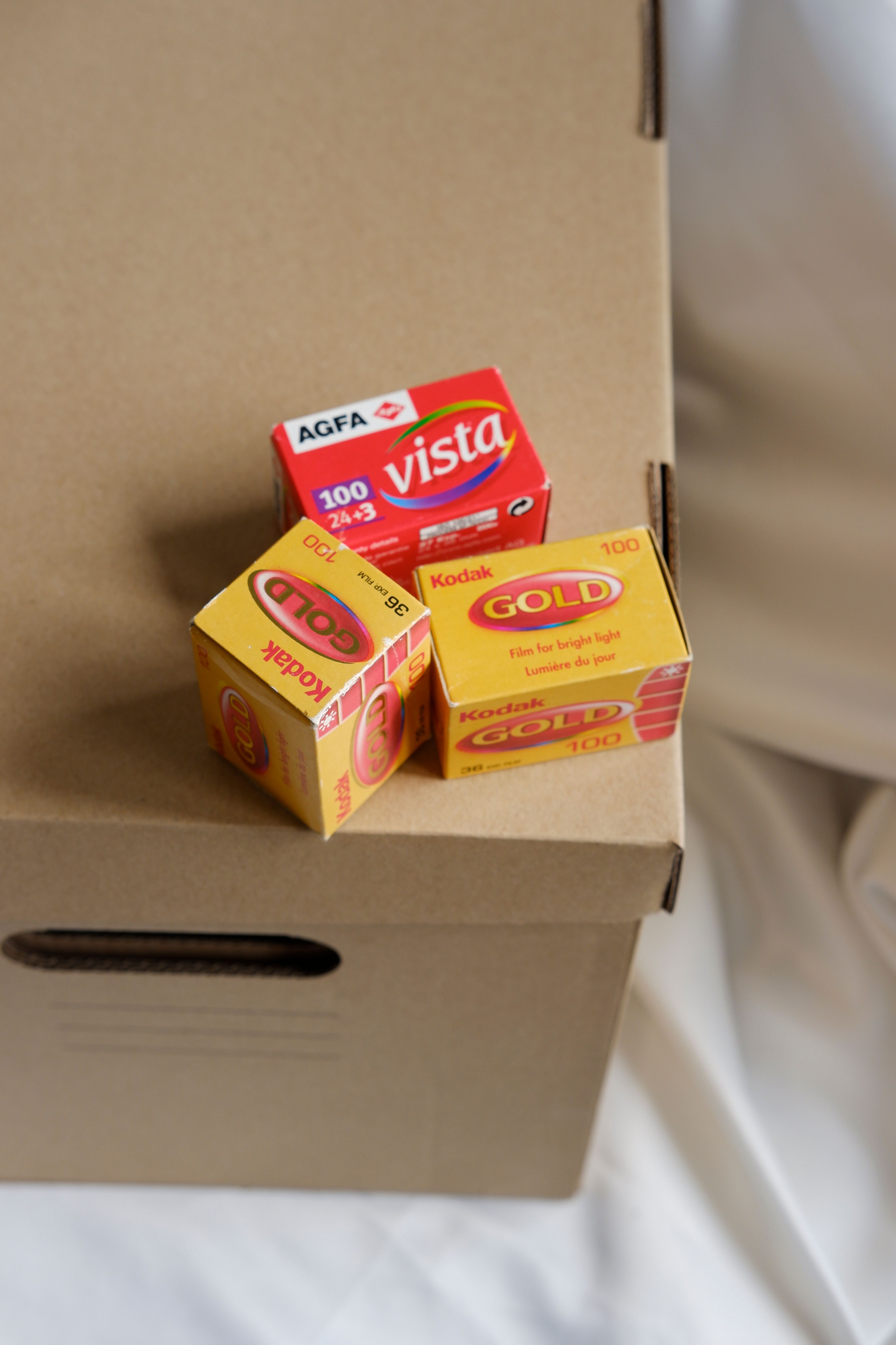Boxes with Photographic Film · Free Stock Photo