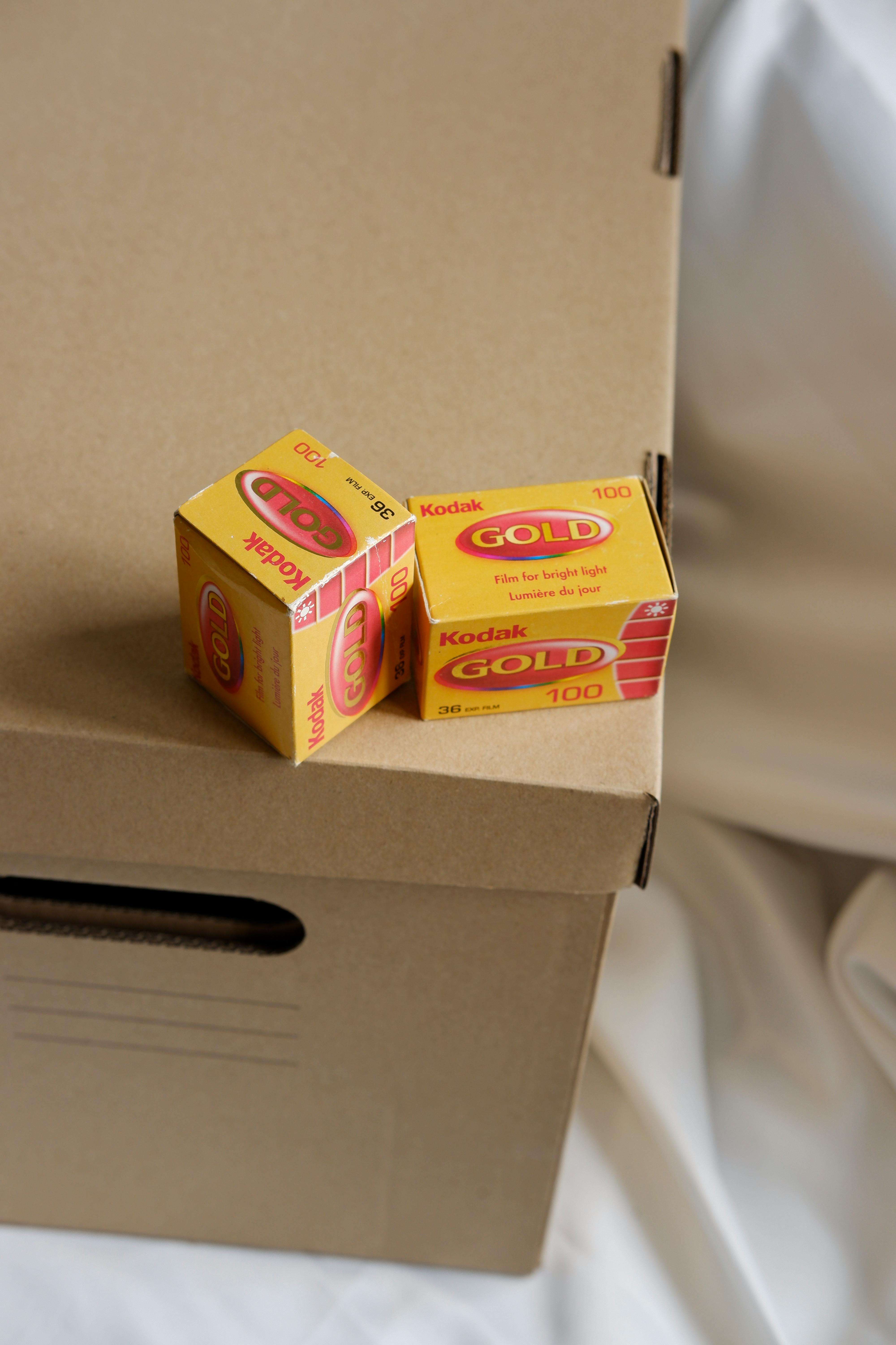 Close up of Camera Film Boxes · Free Stock Photo