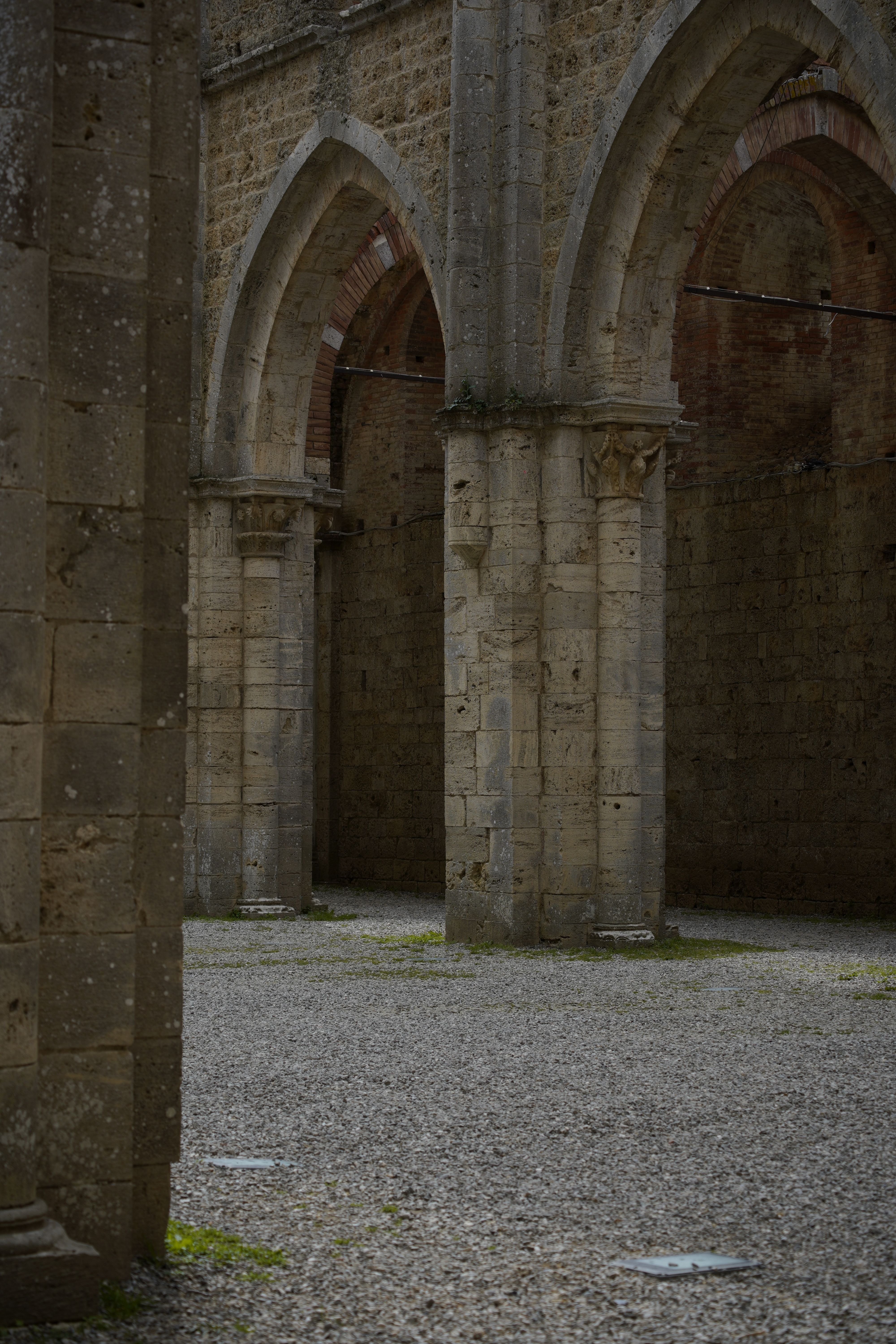 Aisle of Abandoned Church · Free Stock Photo