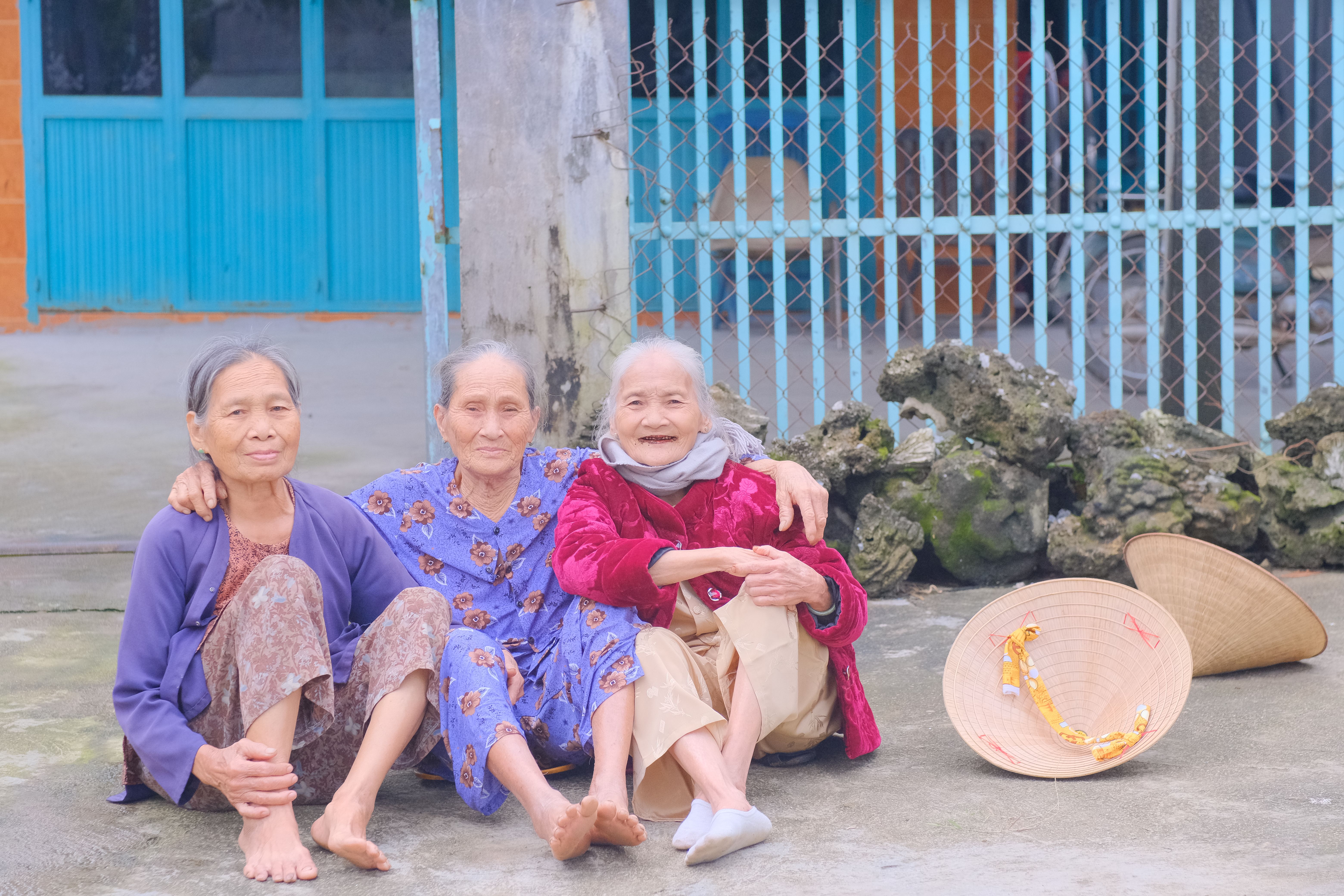 Elderly Women Sitting and Posing Together · Free Stock Photo